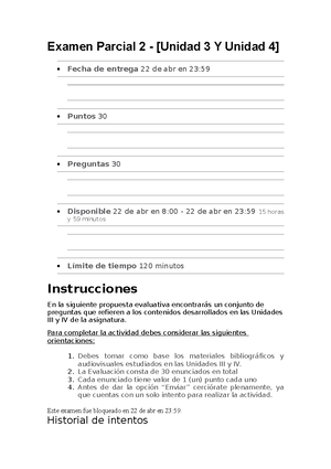 Examen Parcial 2 - [Unidad 3 Y Unidad 4] Ciudades Inteligentes - Examen ...