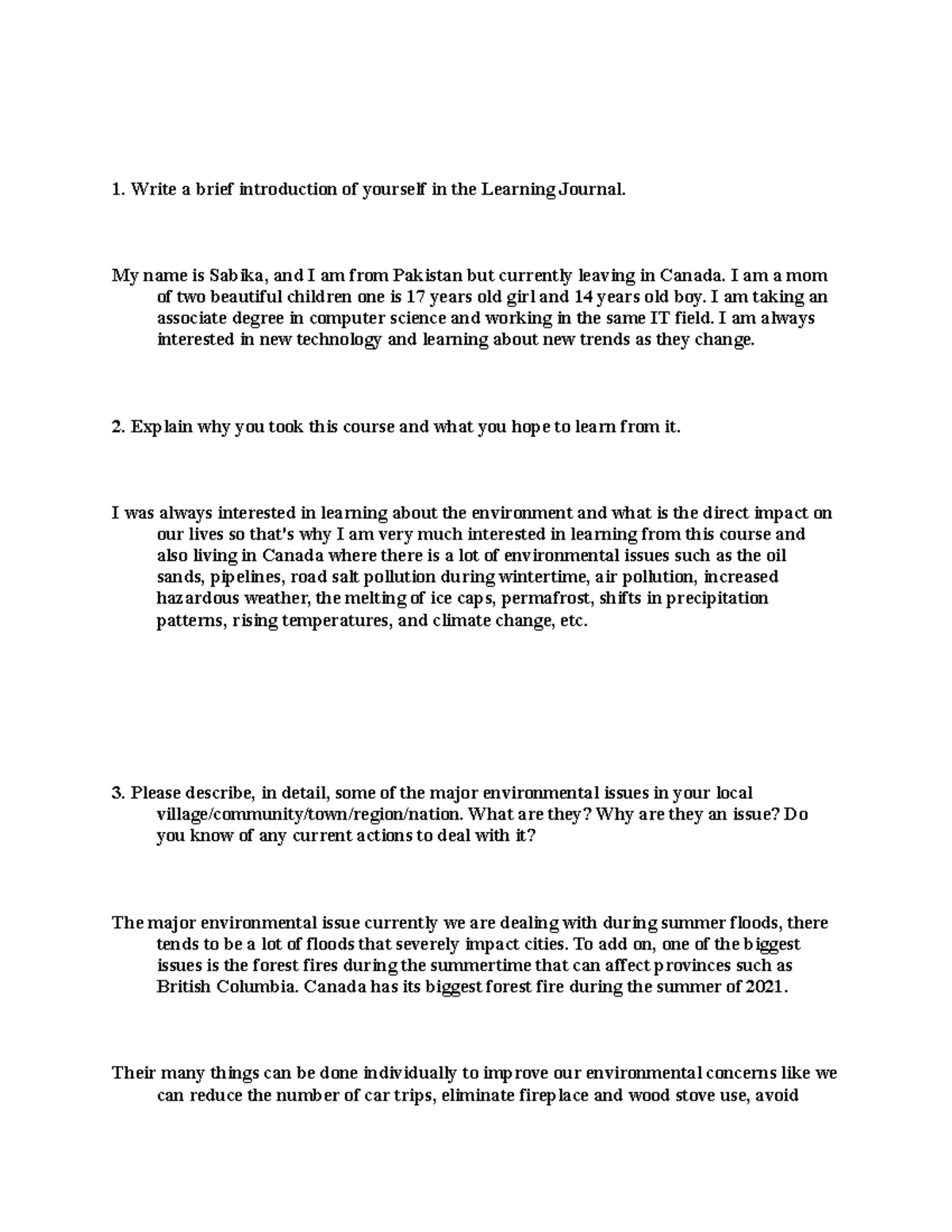 Dis#1 - Diss#1 - Write a brief introduction of yourself in the Learning ...