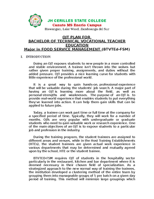 Action Plan for Tesda Scholarship Programs 2018 - JH CERILLES STATE ...
