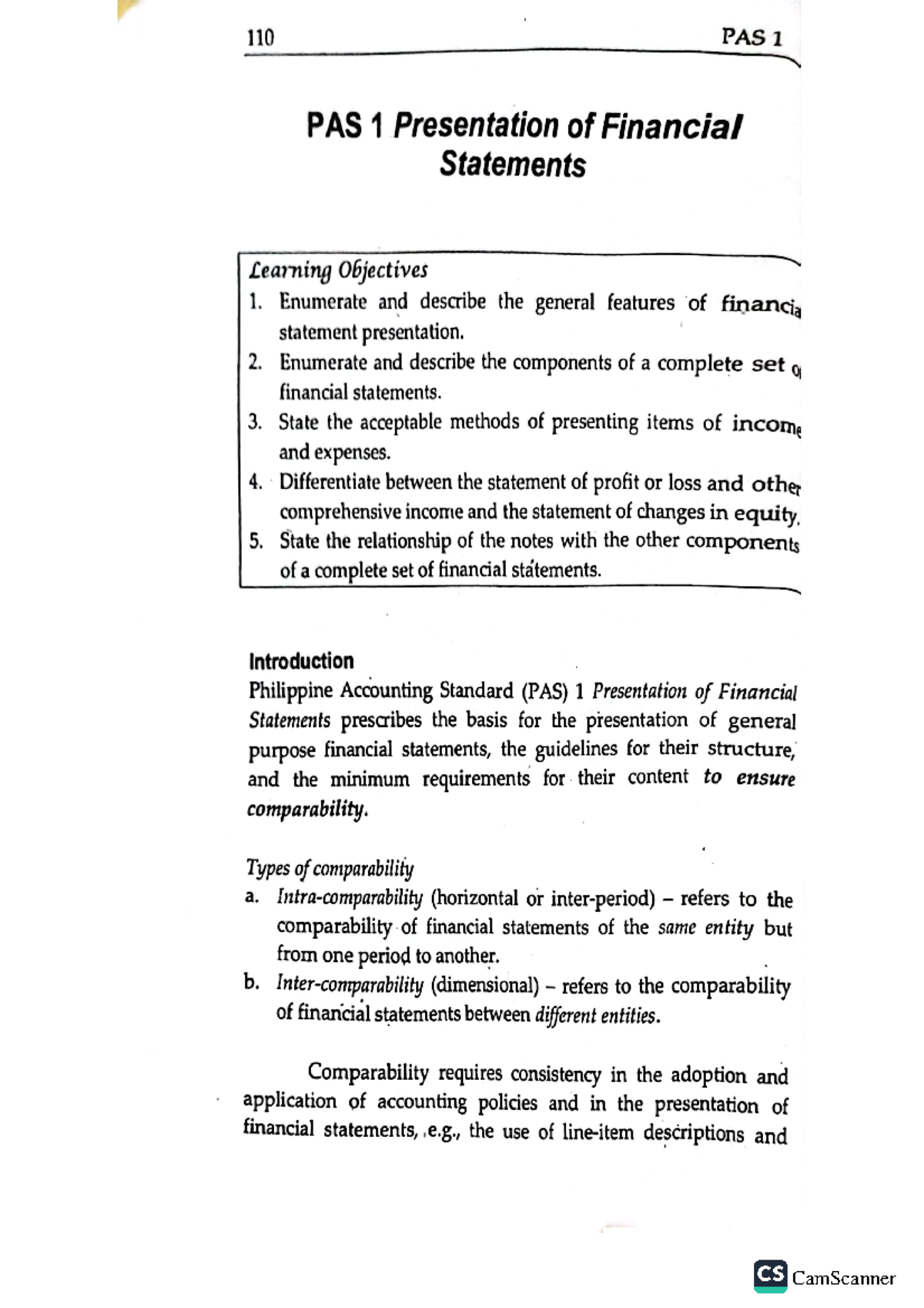 CFAS - BS Accountancy - Studocu