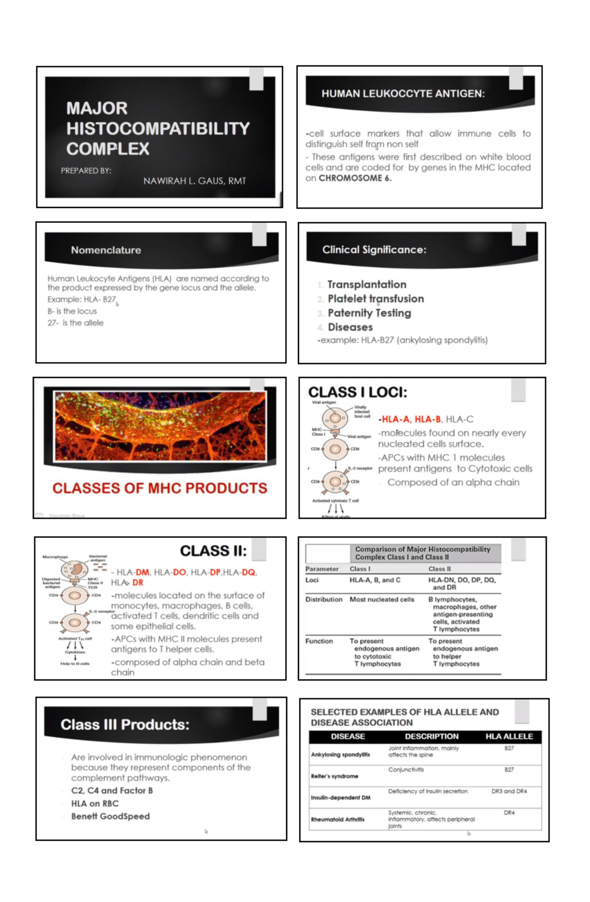 4-MHC - MTAP review - HUMAN LEUKOCCYTE ANTIGEN: MAJOR ...