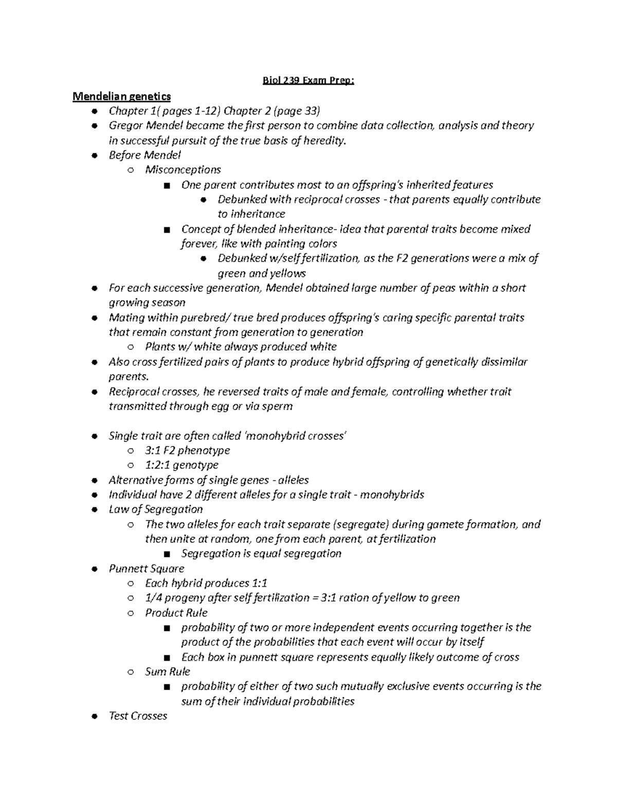Biol 239 Exam Prep - A quick overview of the beginning content - Biol ...