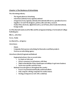 Chapter 9 Principles of Advertising - 1 MCOM 214/ SCHORR/ DISCUSSION ...