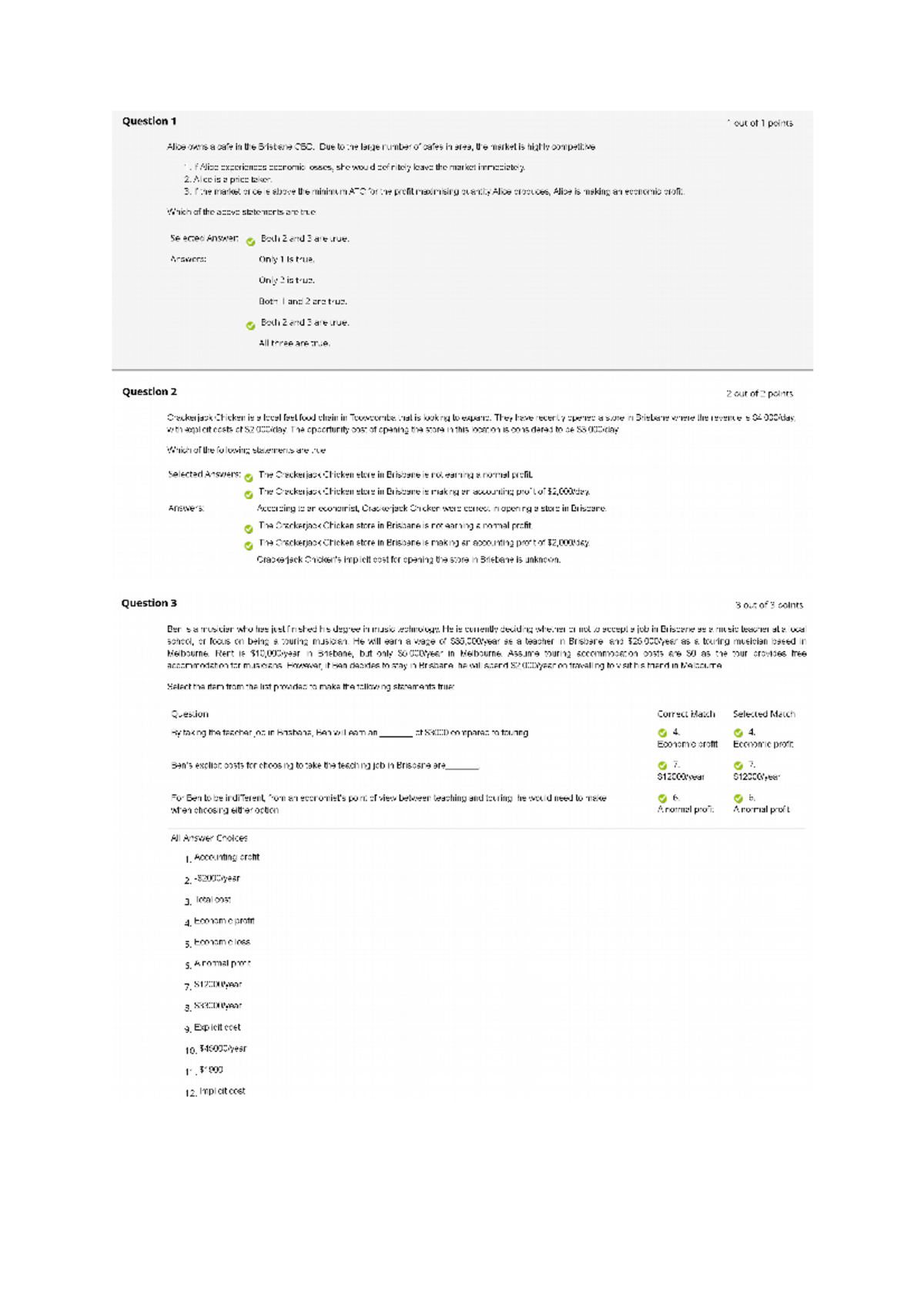 CML 4 Answers - ECON1010 - Studocu