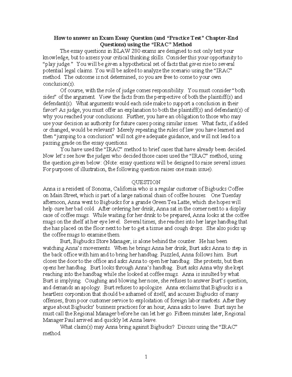 Essay Writing Skills - 1 How to answer an Exam Essay Question (and ...