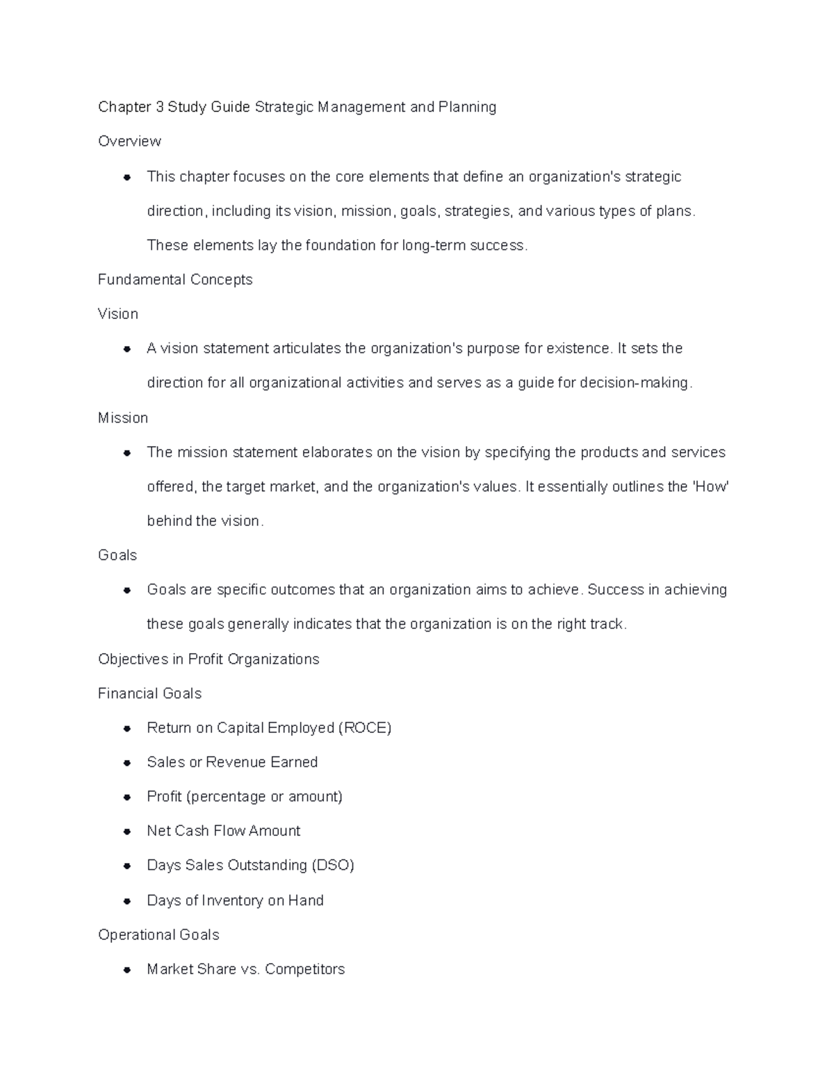Chapter 3 Study Guide - Please reword before using this document ...