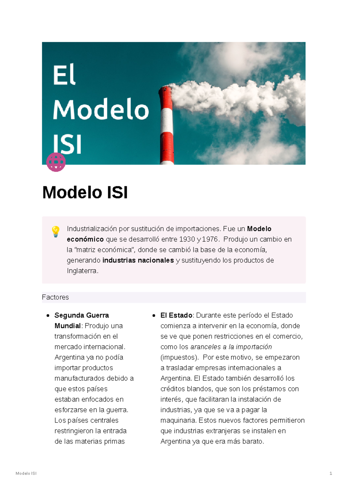 Modelo isi vicky - Modelo ISI 💡 Industrialización por sustitución de importaciones. Fue un ...