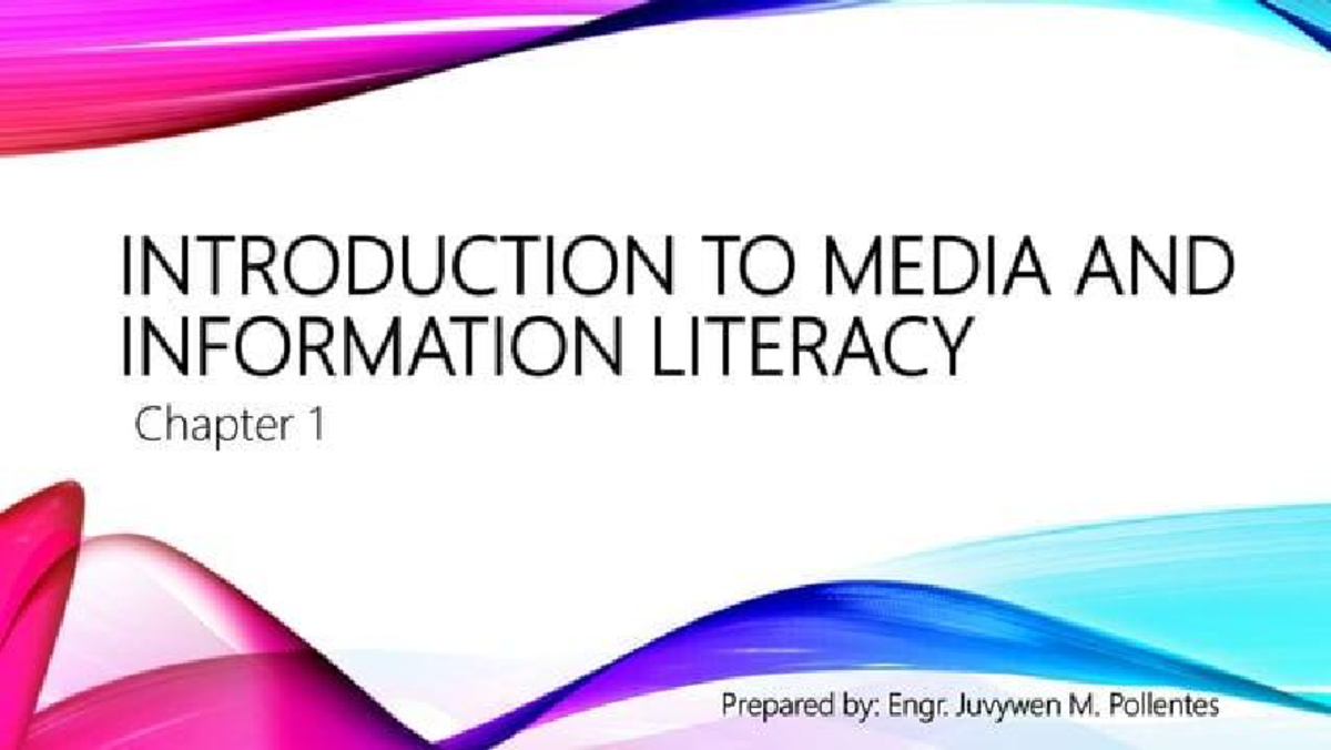 Slidesaver - PPT ON MIL - INTRODUCTION TO MEDIA AND INFORMATION ...