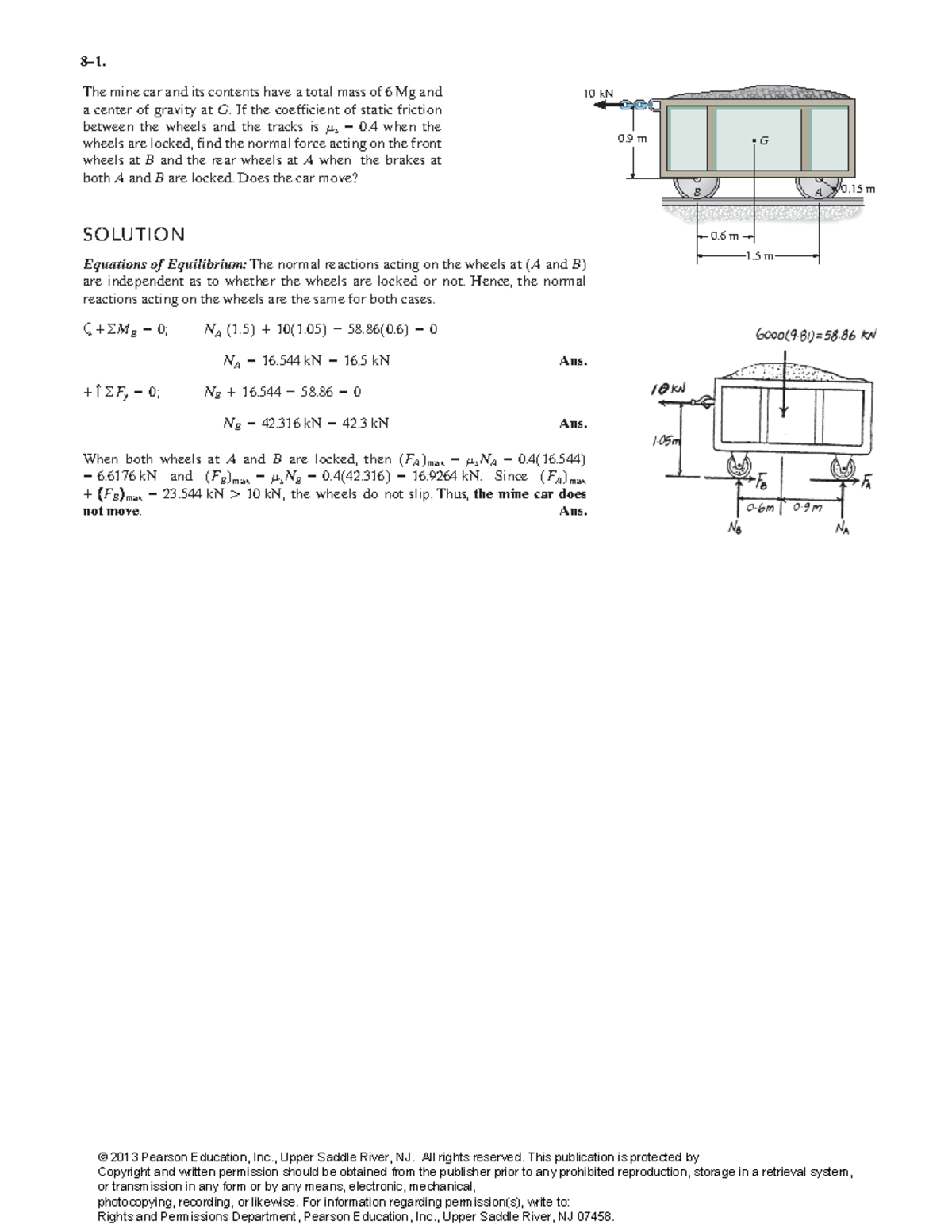Tut 4 solution googled - tut practice - A 0 m G B 0 m 0 m 10 kN 1 m SOLUTION Equations of - Studocu