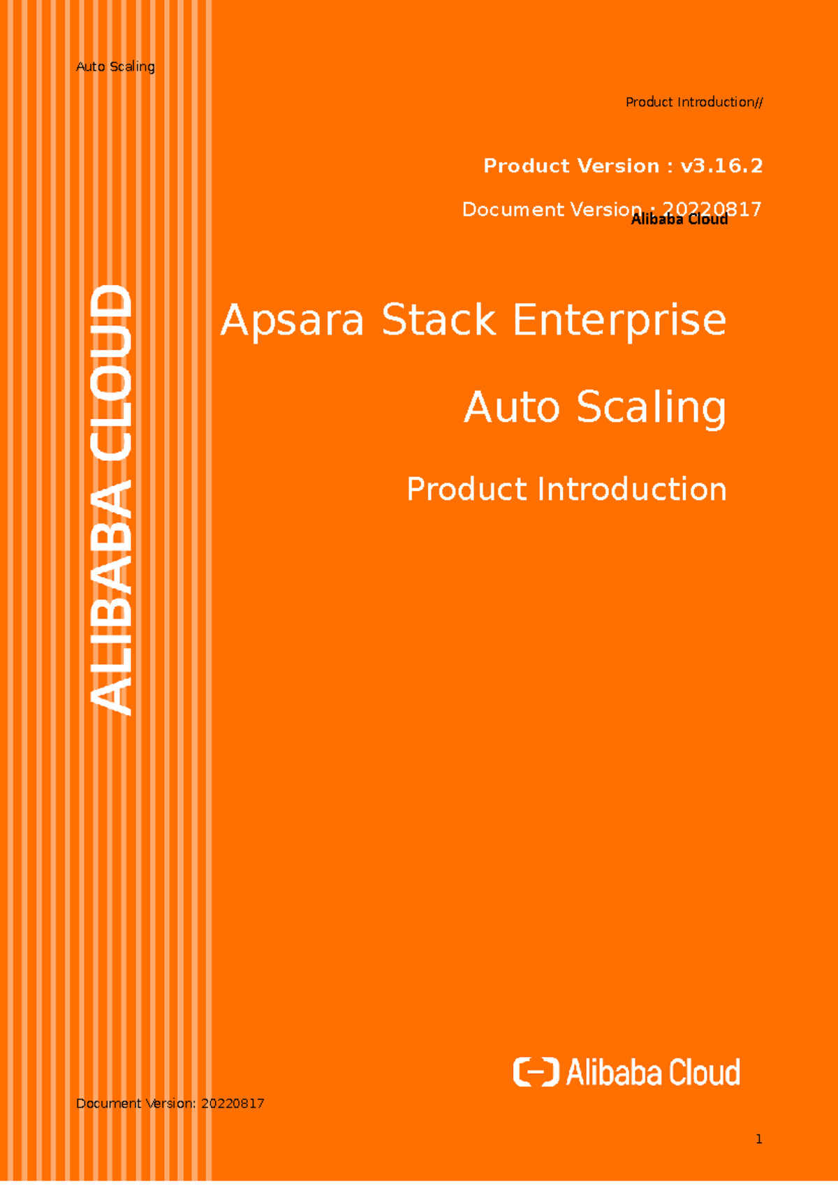 Alibaba Cloud Apsara Stack Enterprise v3.16.2 Auto Scaling Product ...