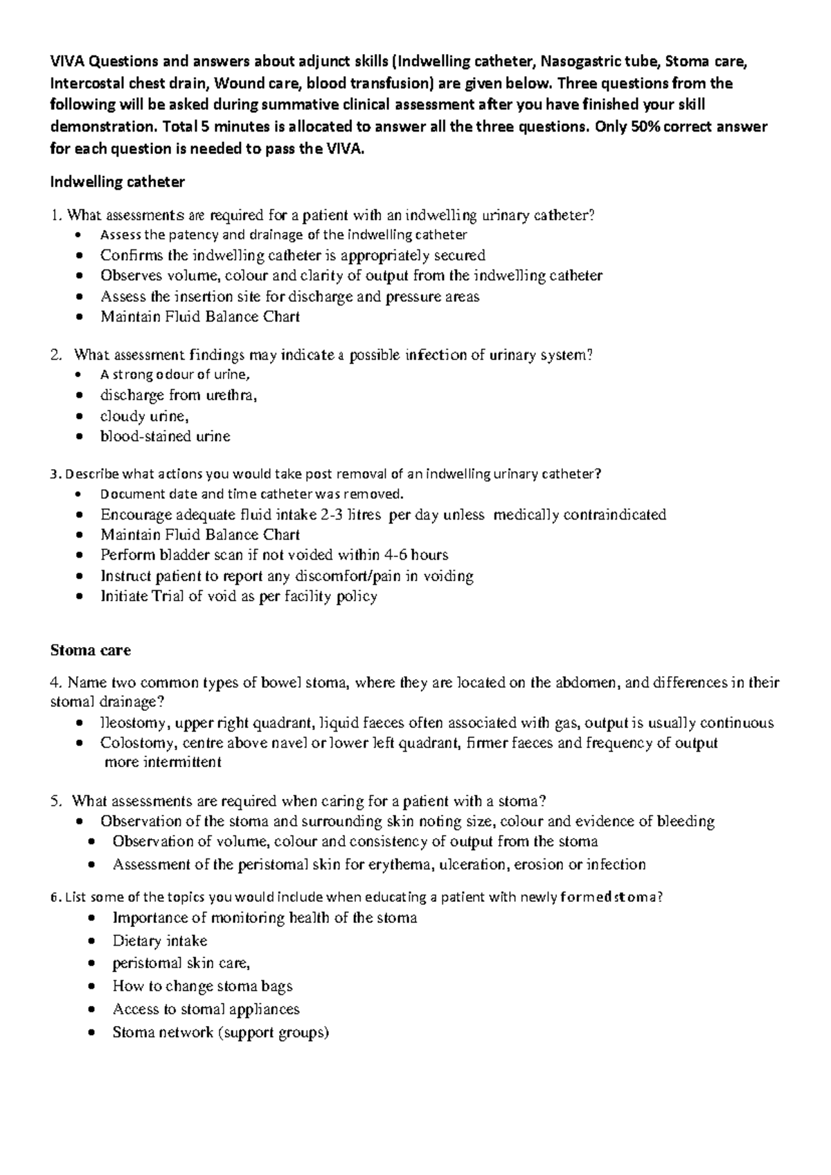 STAGE 4 VIVA questions and answers - VIVA Questions and answers about ...
