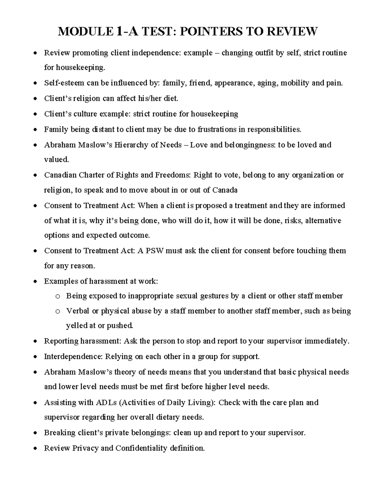 Module 1 A B C Pointers to Review - MODULE 1-A TEST: POINTERS TO REVIEW ...