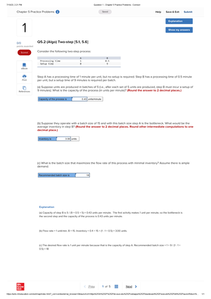 Chapter 3 Practice Problems - Cranberry International - Studocu