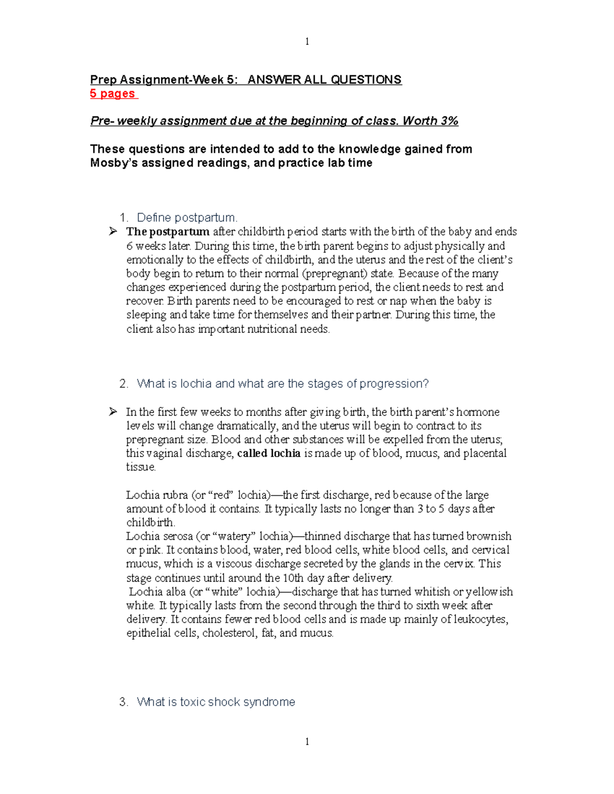 Week 5 Prep Assignment - great - Prep Assignment-Week 5: ANSWER ALL ...