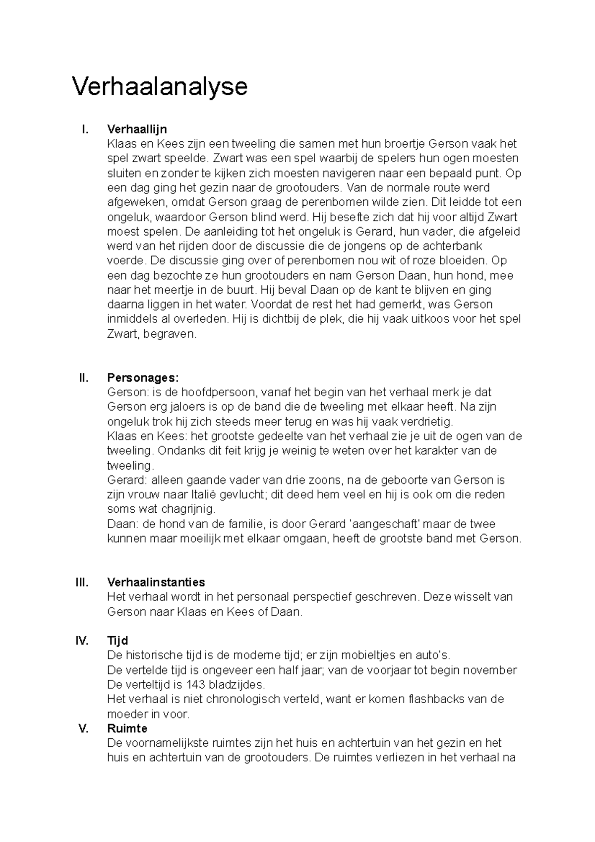 Verhaalanalyse-Perenbomen bloeien wit - Verhaalanalyse I Klaas en Kees ...