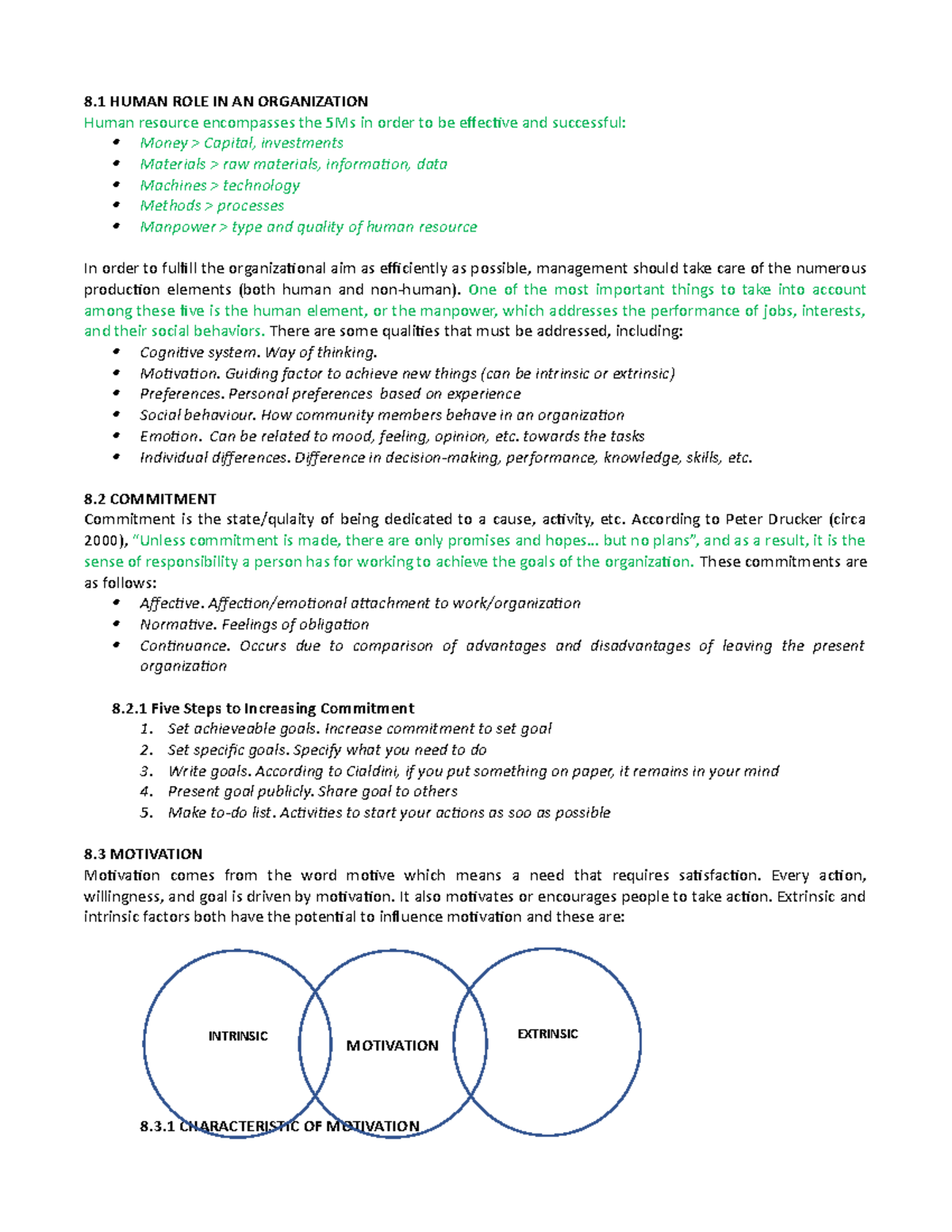 Human- Resource - 8 HUMAN ROLE IN AN ORGANIZATION Human resource ...