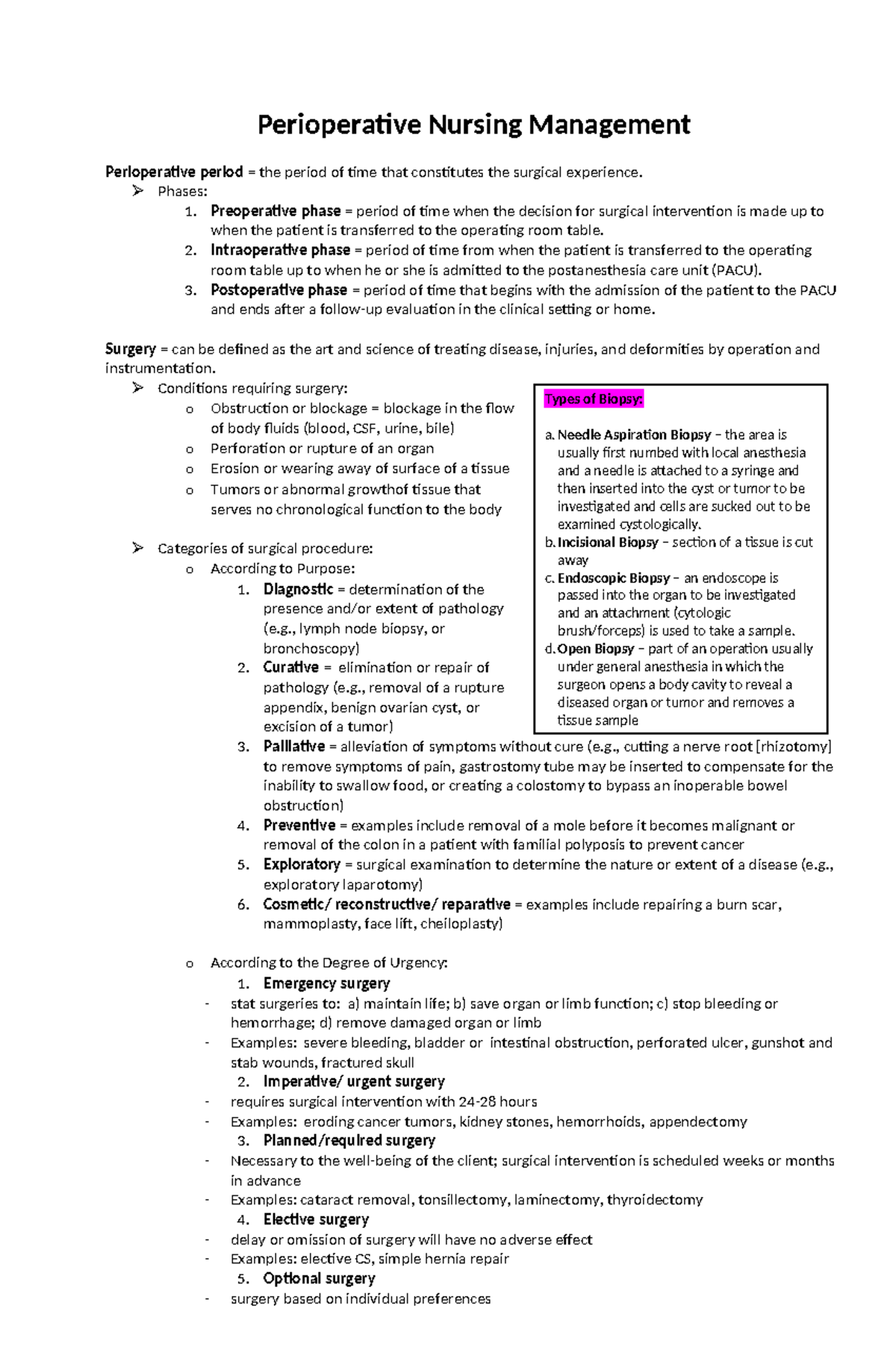 Perioperative-Nursing-Management - Perioperative Nursing Management ...