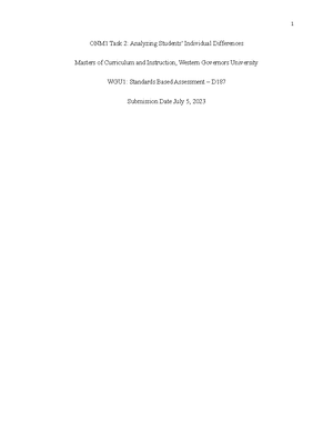 Task 4 - task 4 passed - D187 - WGU - Studocu