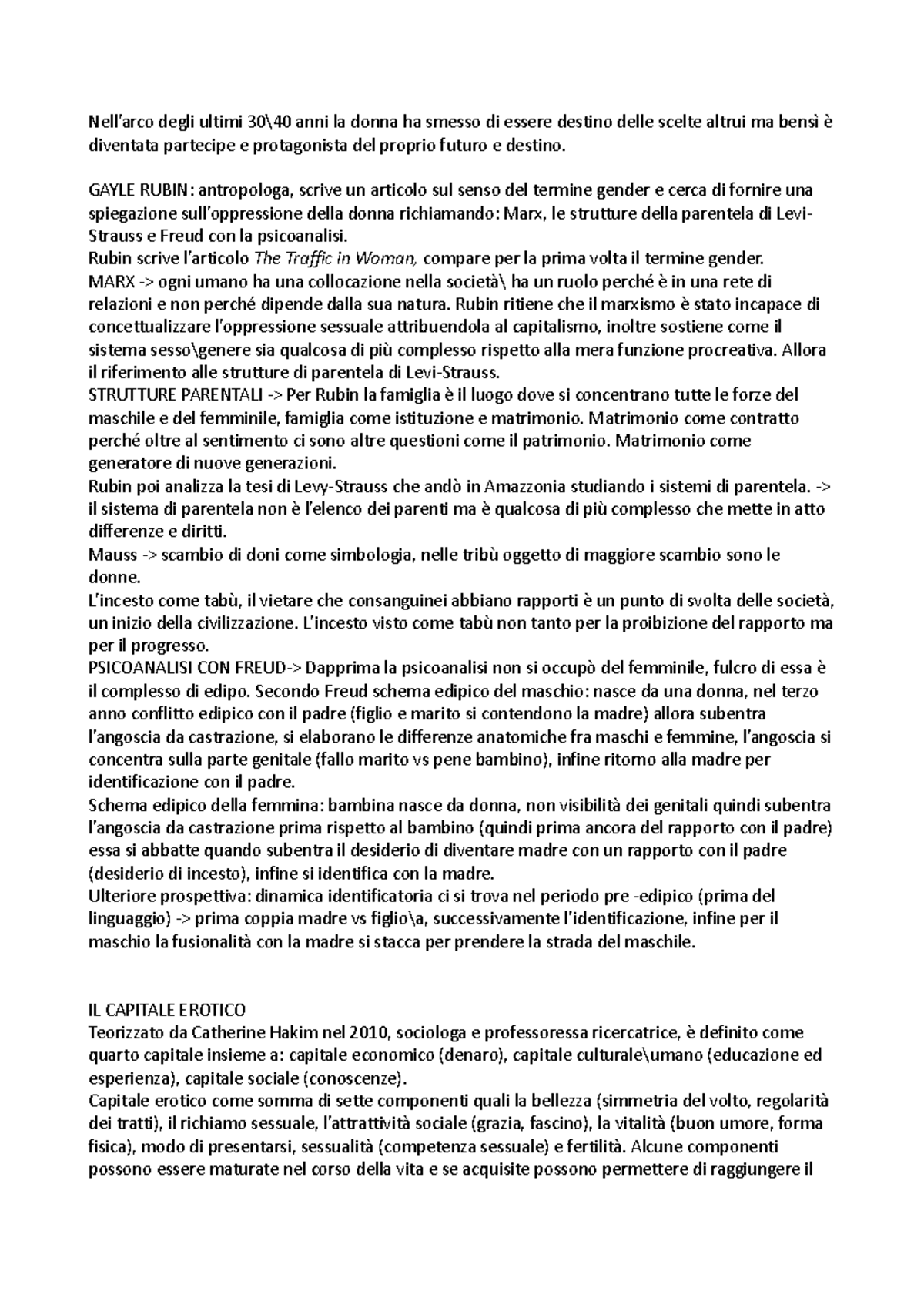 Psicologia delle differenze di genere - Nell’arco degli ultimi 30\40 ...