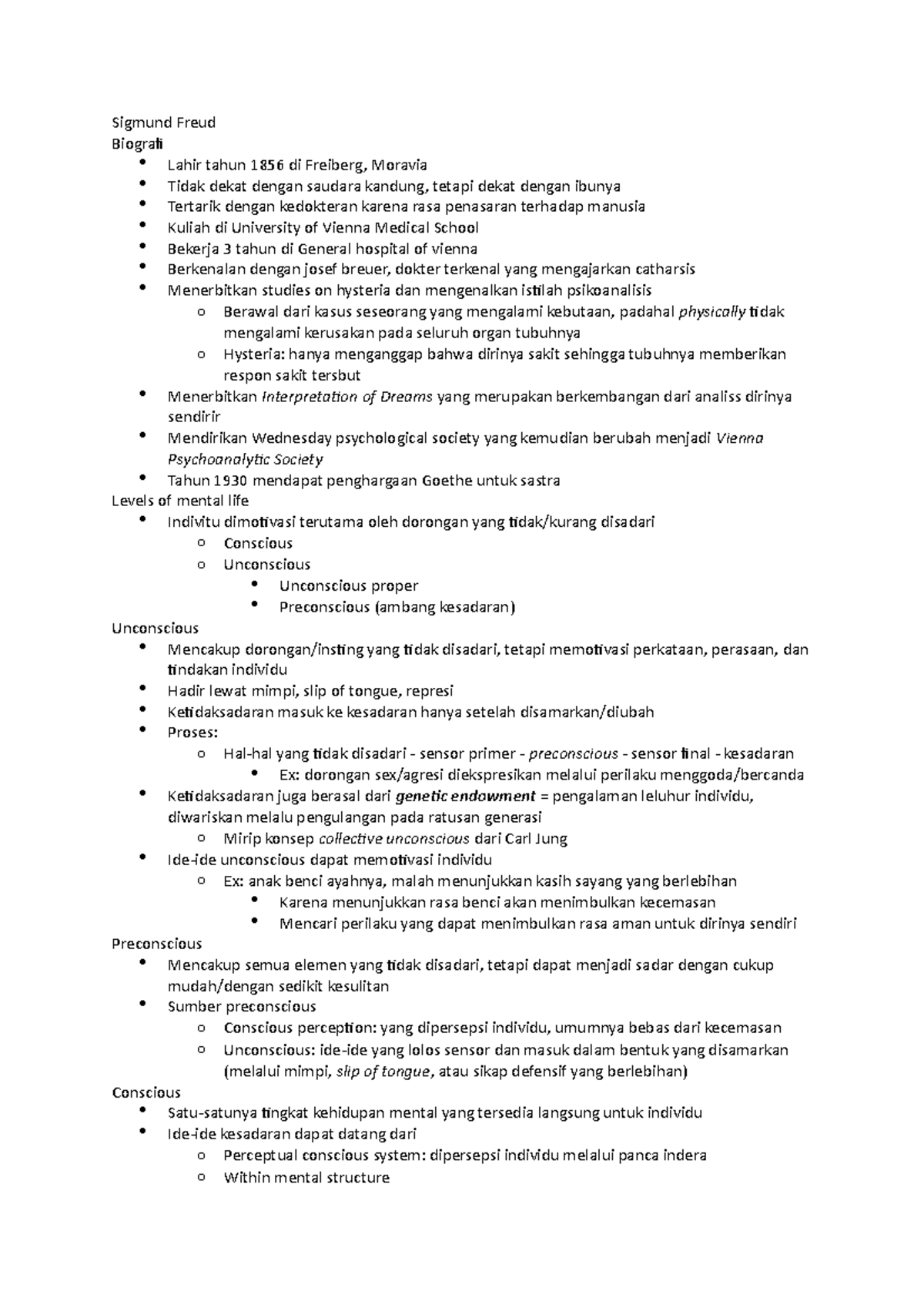 Freud Theory - Psychoanalysis - Sigmund Freud Biograf Lahir tahun 1856 ...