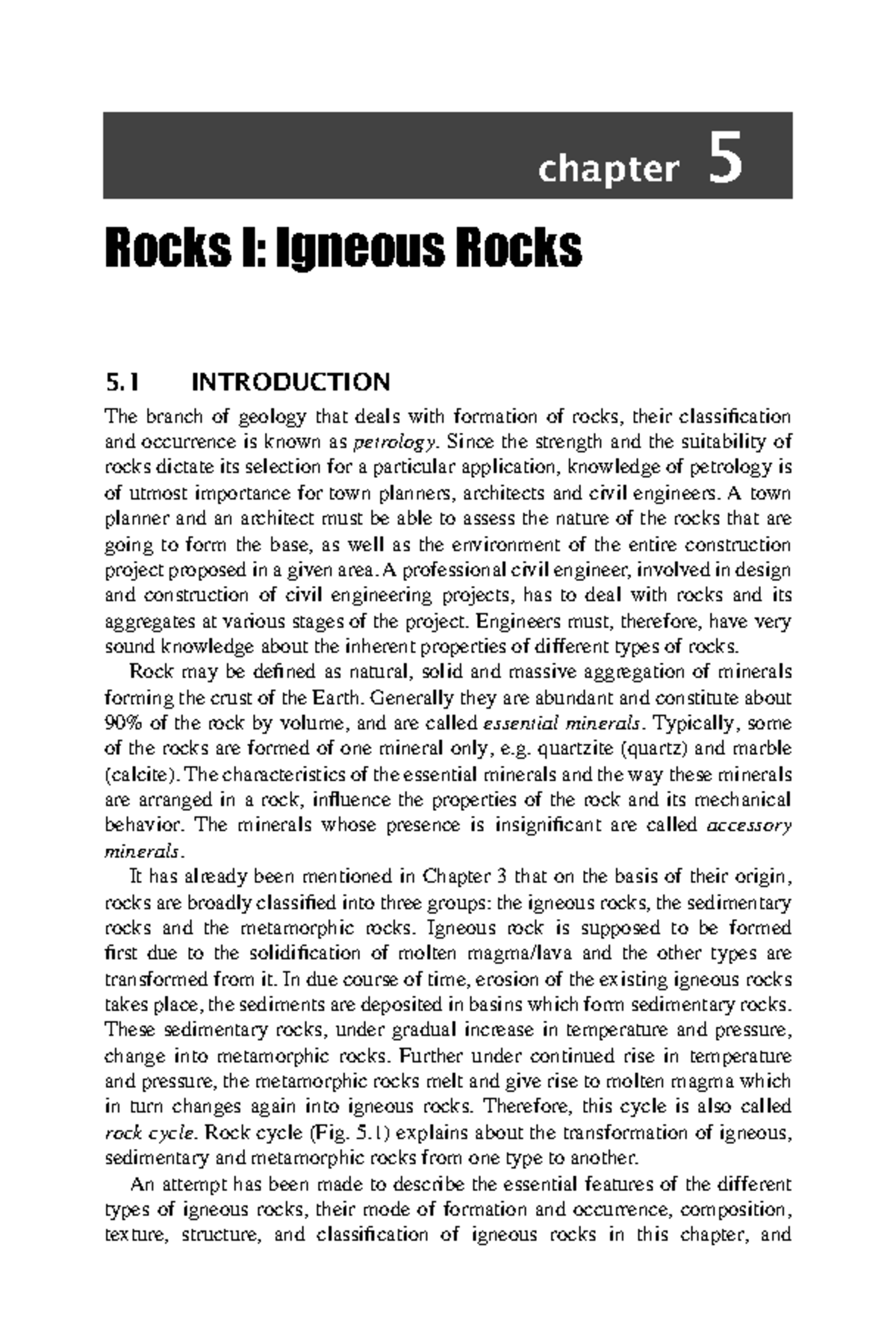 Petrology-Ebook - Petrology E-book Chapter 5 - Rocks I: Igneous Rocks 5 ...