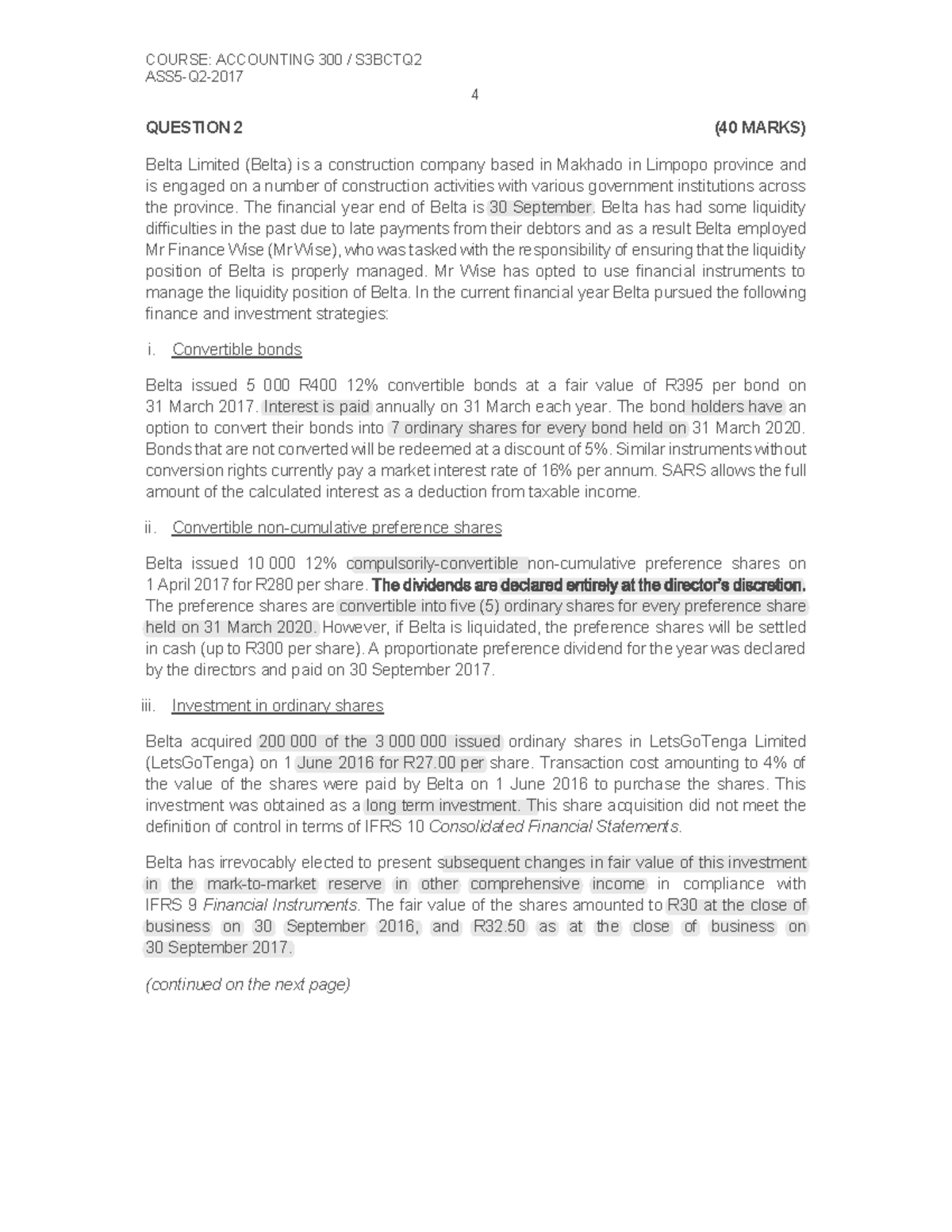 PUBLIC SECTOR GOVERNANCE COURSE NOTES - COURSE: ACCOUNTING 300 / S3BCTQ ...