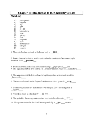 Biochem Problem Set 2 - practice - Chapter 11: Enzyme Catalysis ...