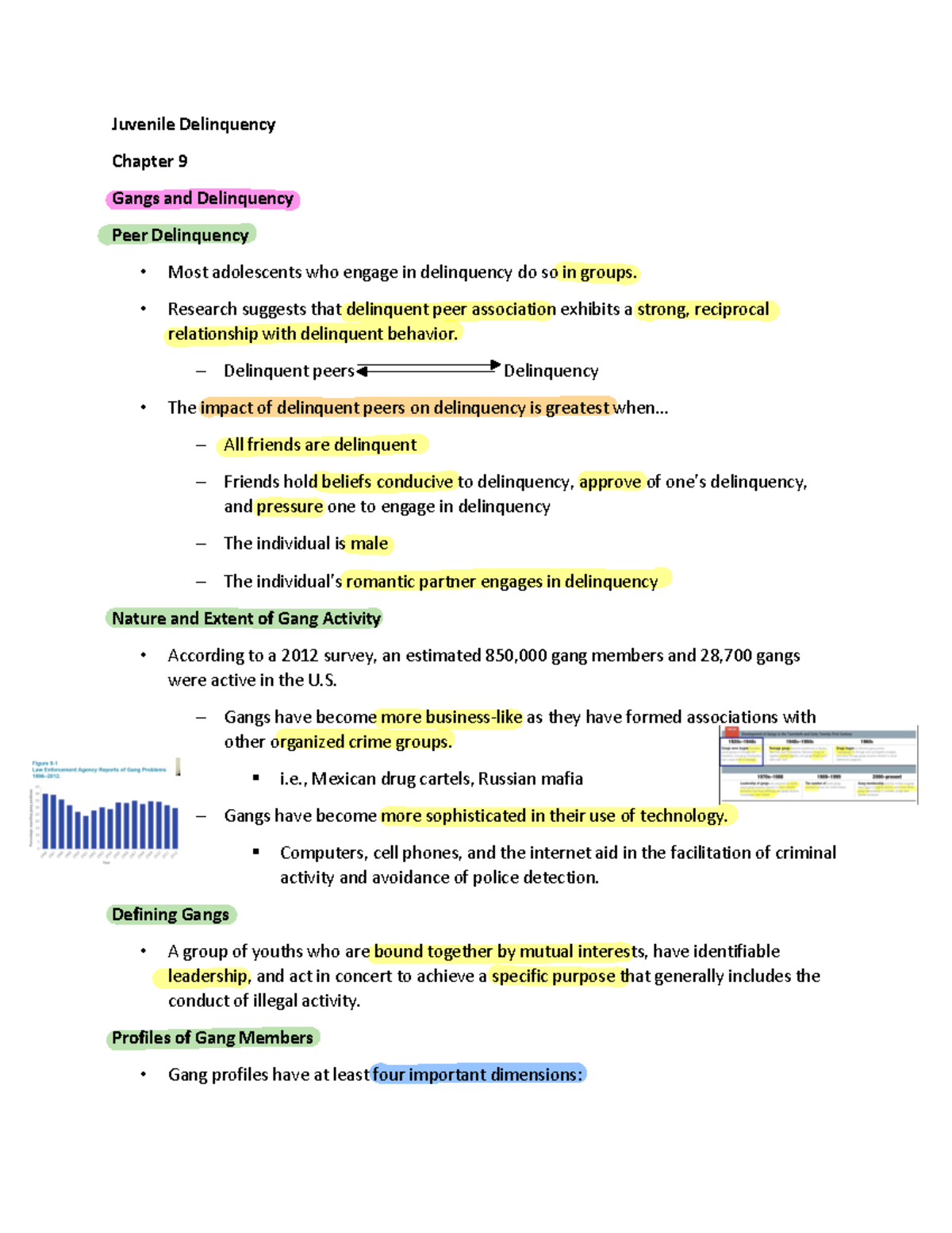 9. Gangs and Delinquency - Juvenile Delinquency Chapter 9 Gangs and ...