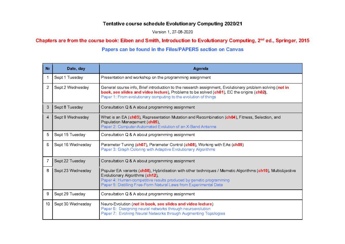 EC 2020 tentative course schedule-v1-2 - Tentative course schedule ...