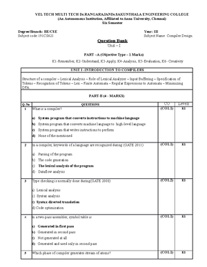Supply Chain Management QB - SUPPLY CHAIN MANAGEMENT QUESTION BANK UNIT- PART-A S QUESTIONS 1 ...