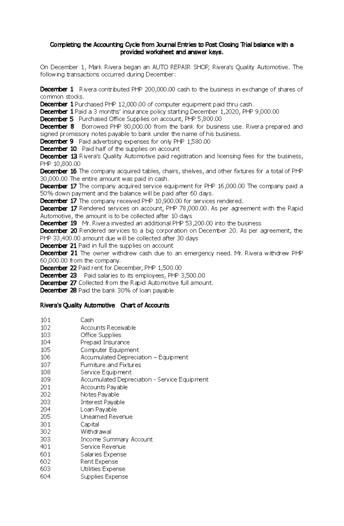 Bookkeeping - Lecture notes for mathematical finance - Completing the ...