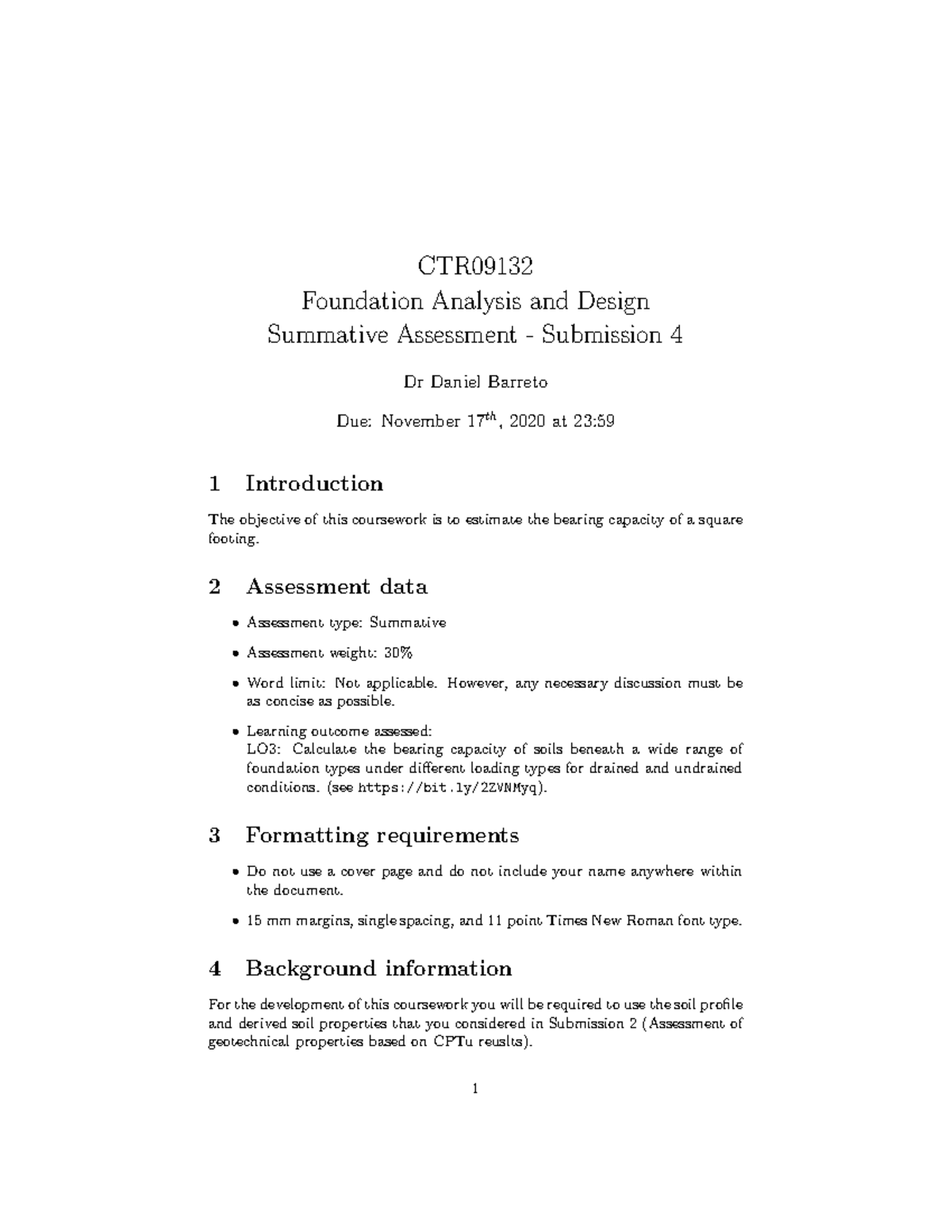 CTR09132 Assessment 4 Details - Bearing Capacity - CTR Foundation ...