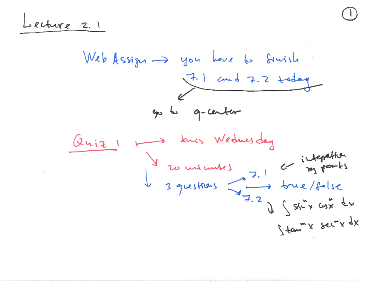 Lecture 2 - work - MATH 1132Q - Studocu