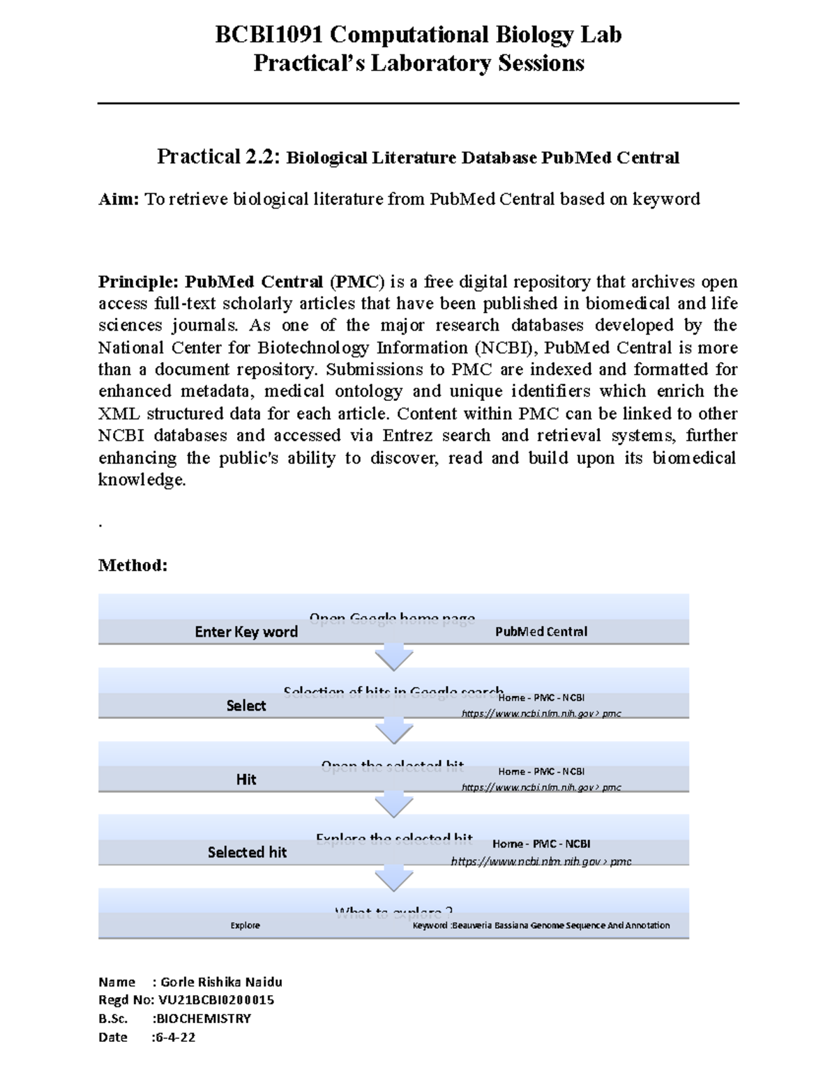 Genome - ........................ - BCBI1091 Computational Biology Lab ...
