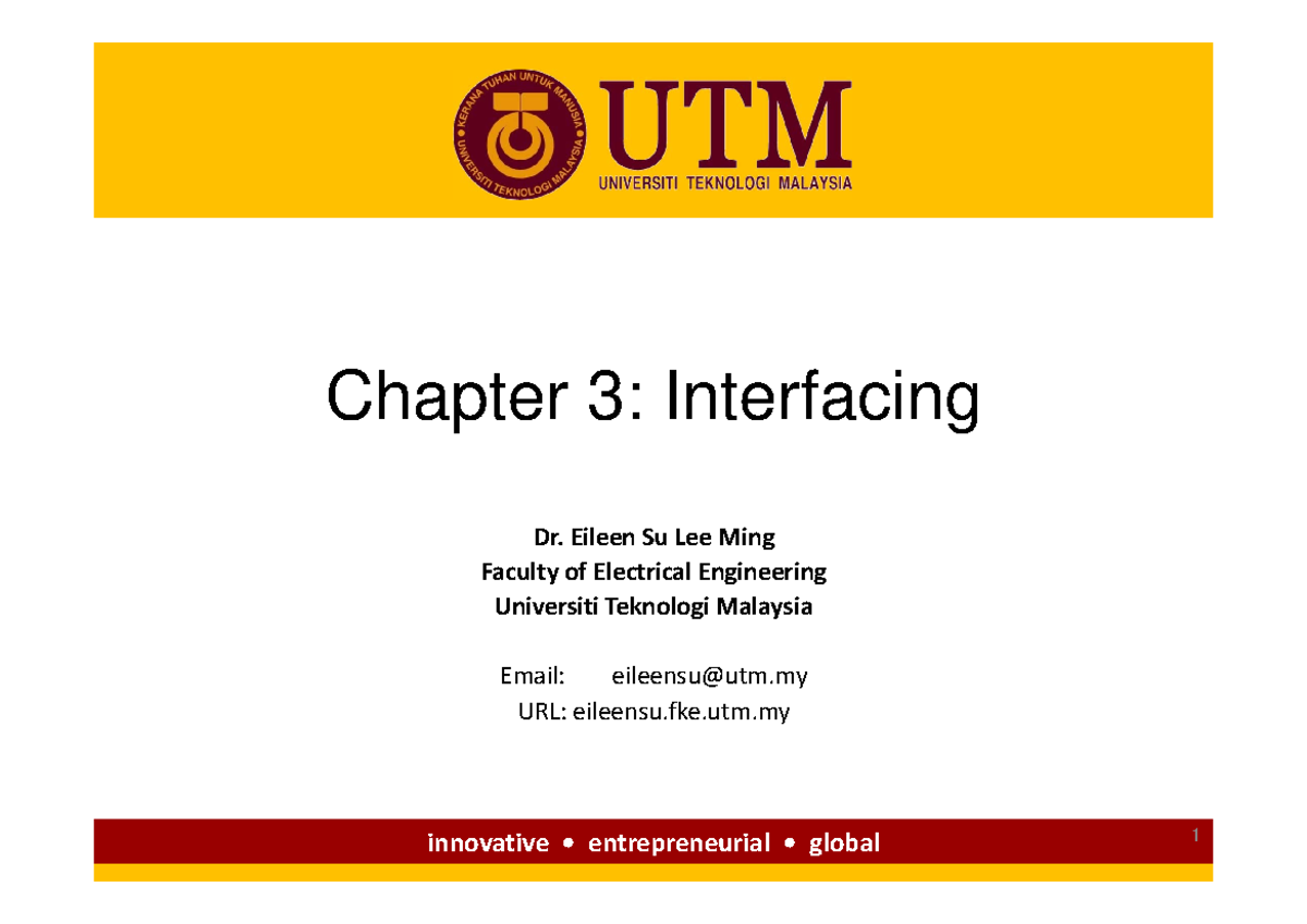Ch3a Interfacing updated - innovative • entrepreneurial • global ...