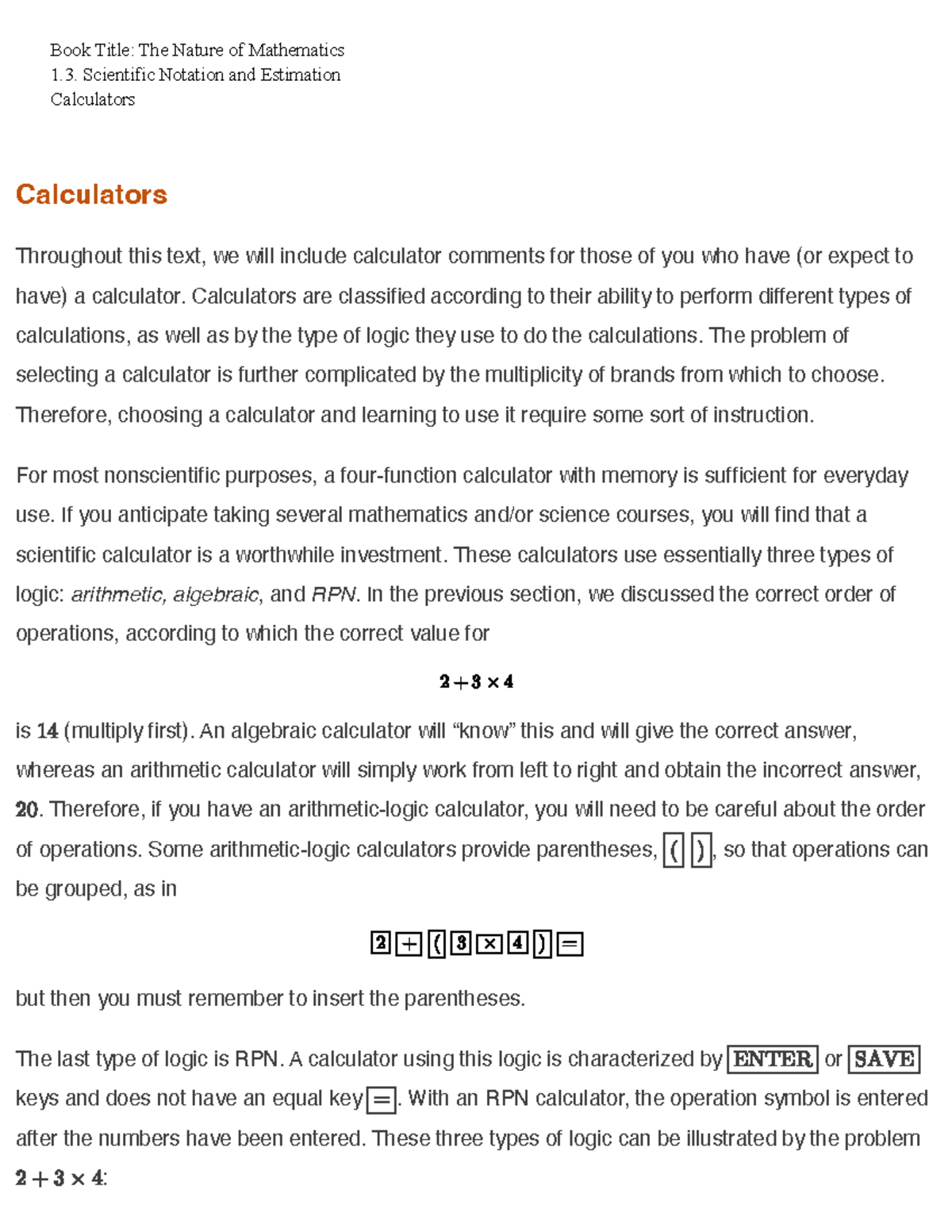 Ebooks - Cengage e Reader #16 - Calculators Throughout this text, we ...