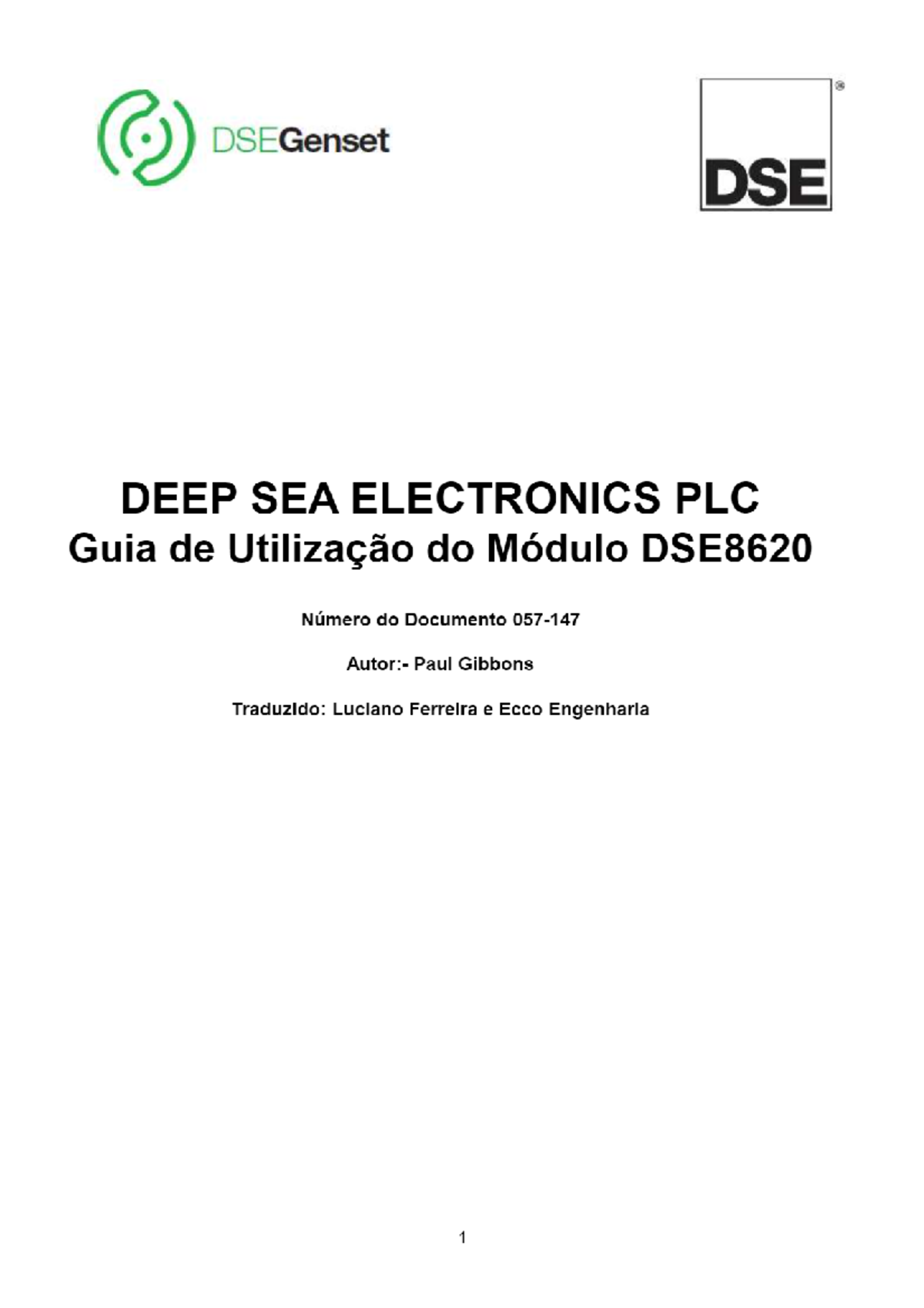 Manual Controlador DEEP SEA 8620 - Instalação elétrica - Studocu
