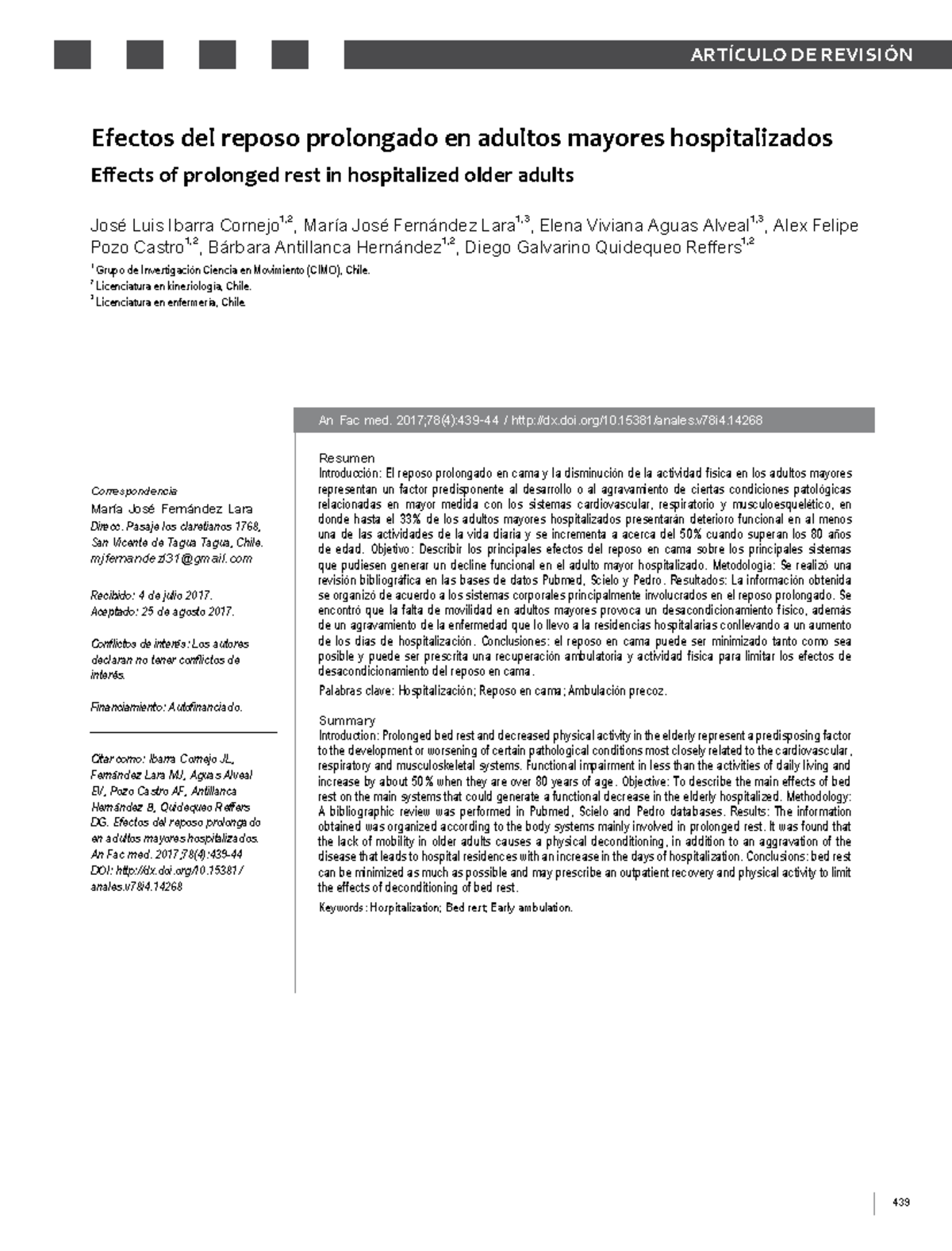 Sindrome de reposo prolongado - Efectos del reposo prolongado en ...
