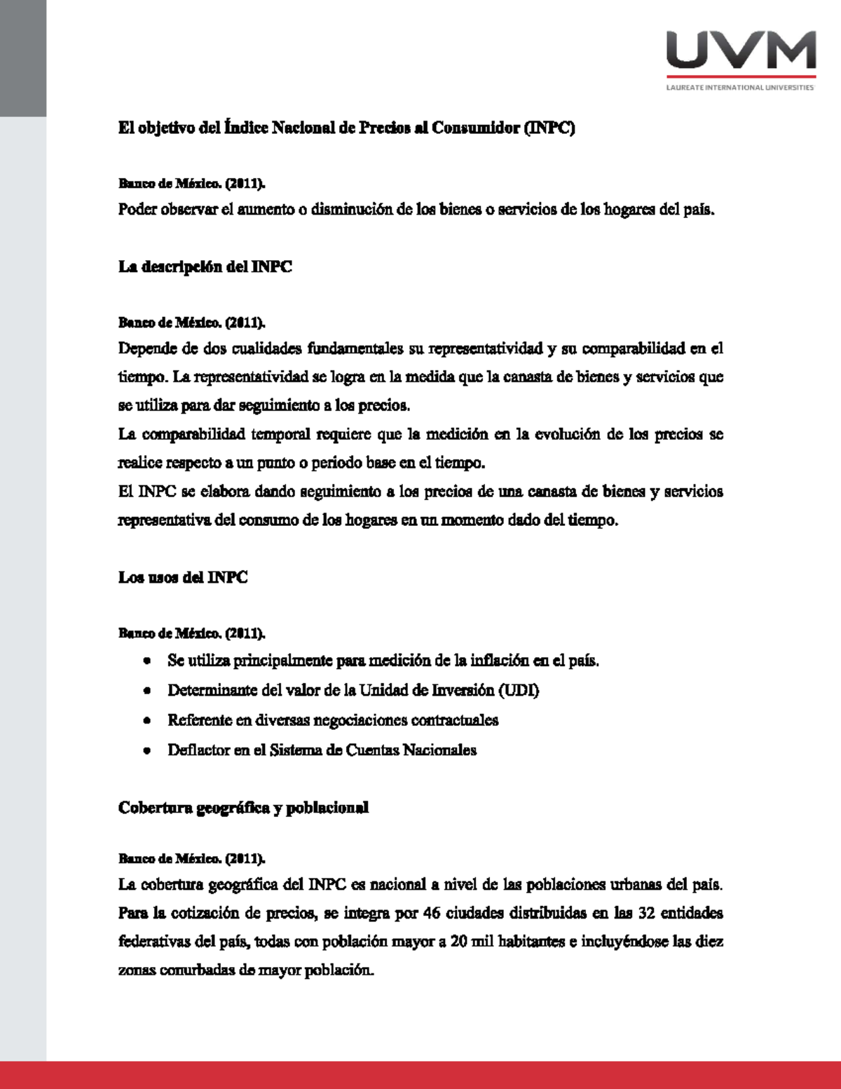 INPC - DESCRIPCION DEL INDICE NACIONAL DE PRECIOS AL CONSUMIDOR ...