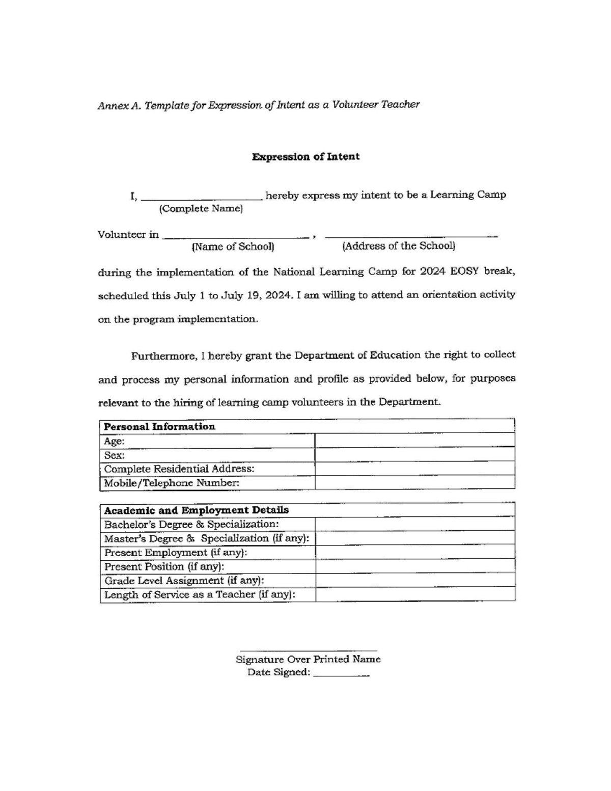 Nlc-form-teacher - For accomplishment - high school - Studocu