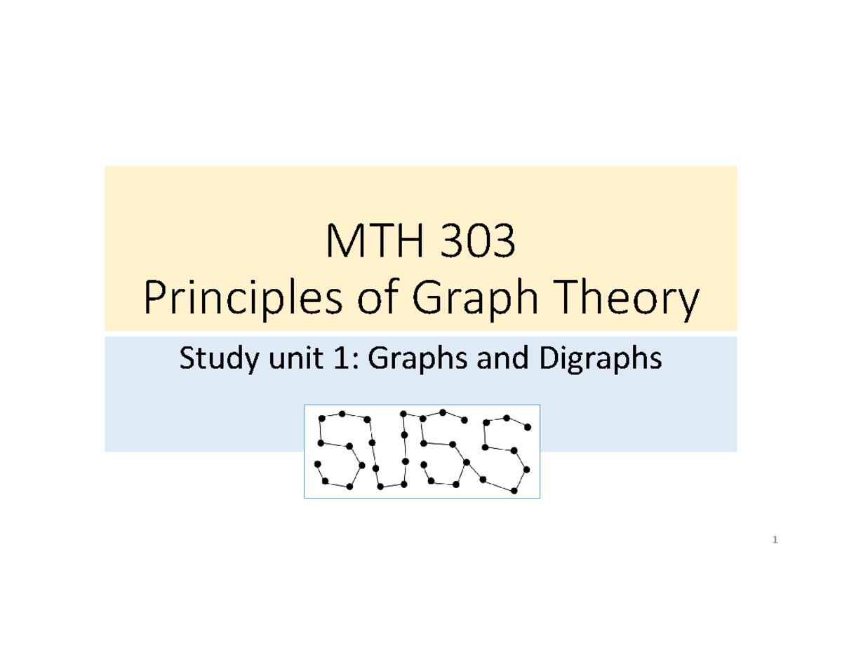 MTH 303 presentation 1 corrected - MTH303 - SUSS - Studocu