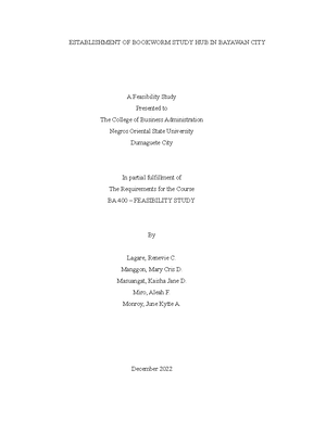 A Sample FS using our Format - College of Business Administration and ...