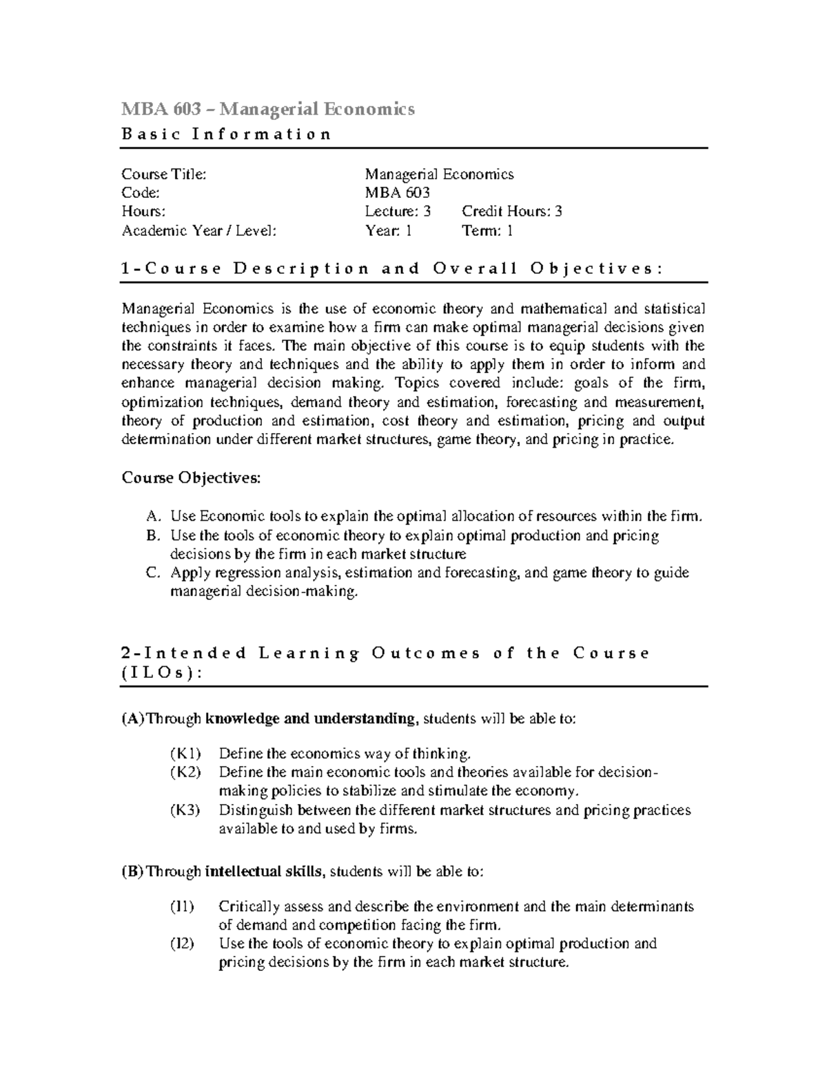 Mba 603 - This is course outline for investment and commercial banking ...