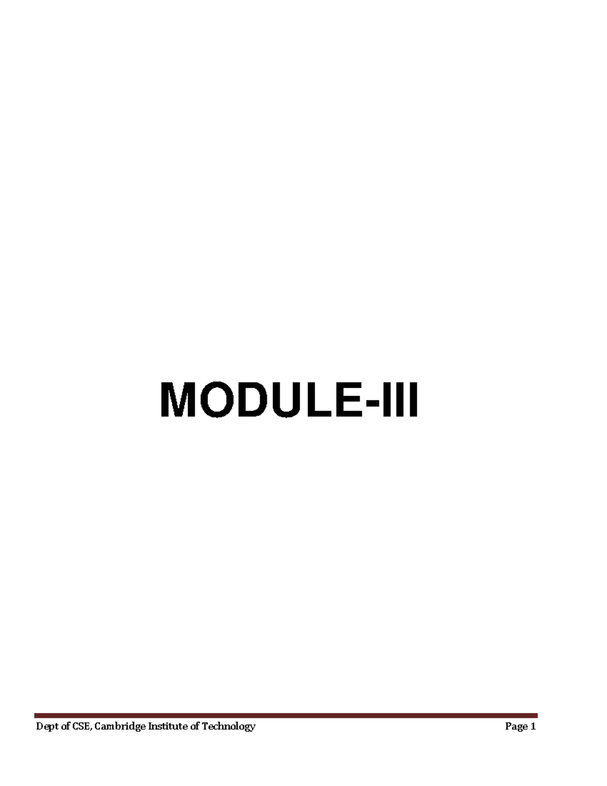 OS - Module 3 - Notes - MODULE-III Deadlocks A set of process is in a ...