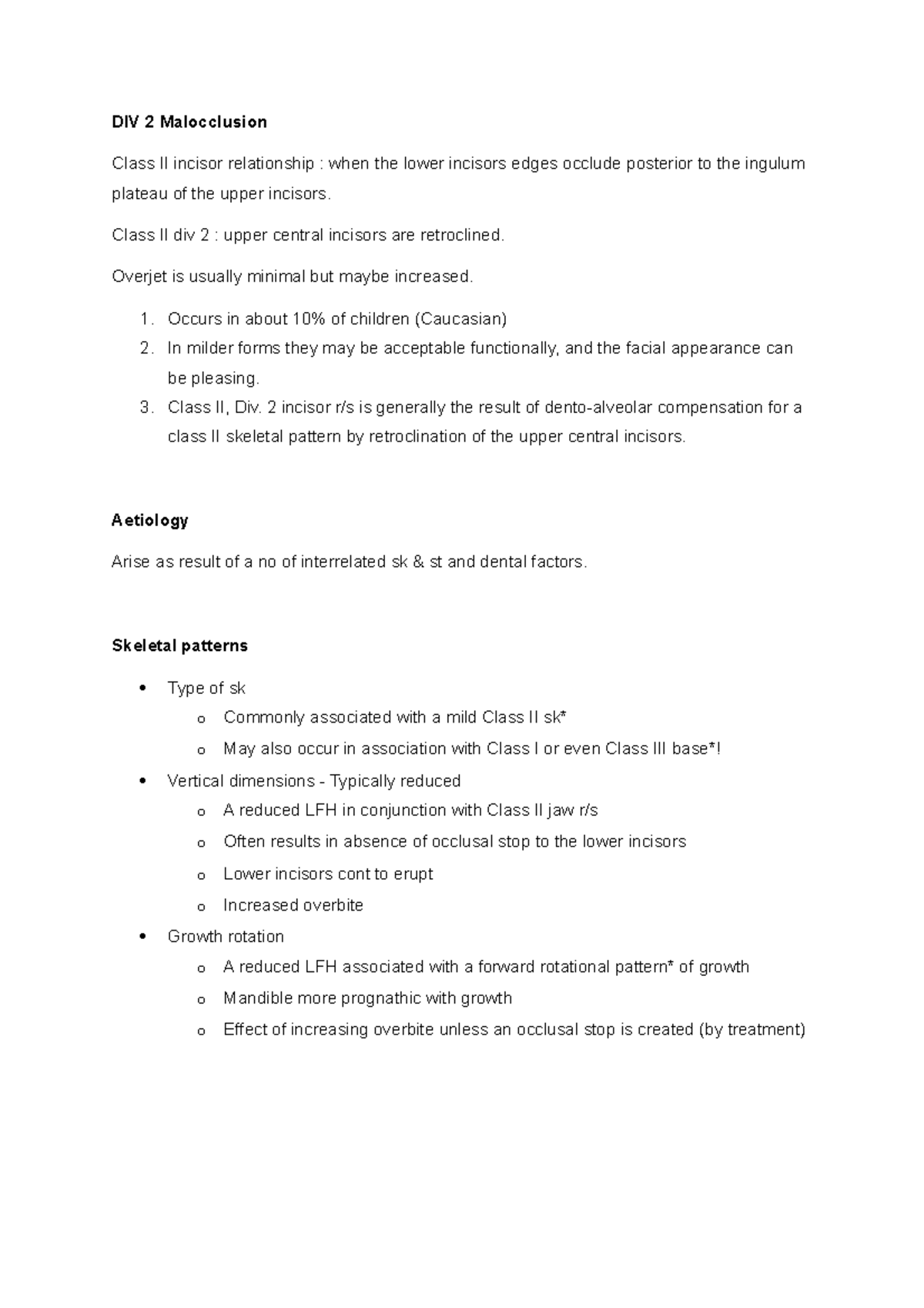 Class II DIV 2 - DIV 2 Malocclusion Class II incisor relationship ...
