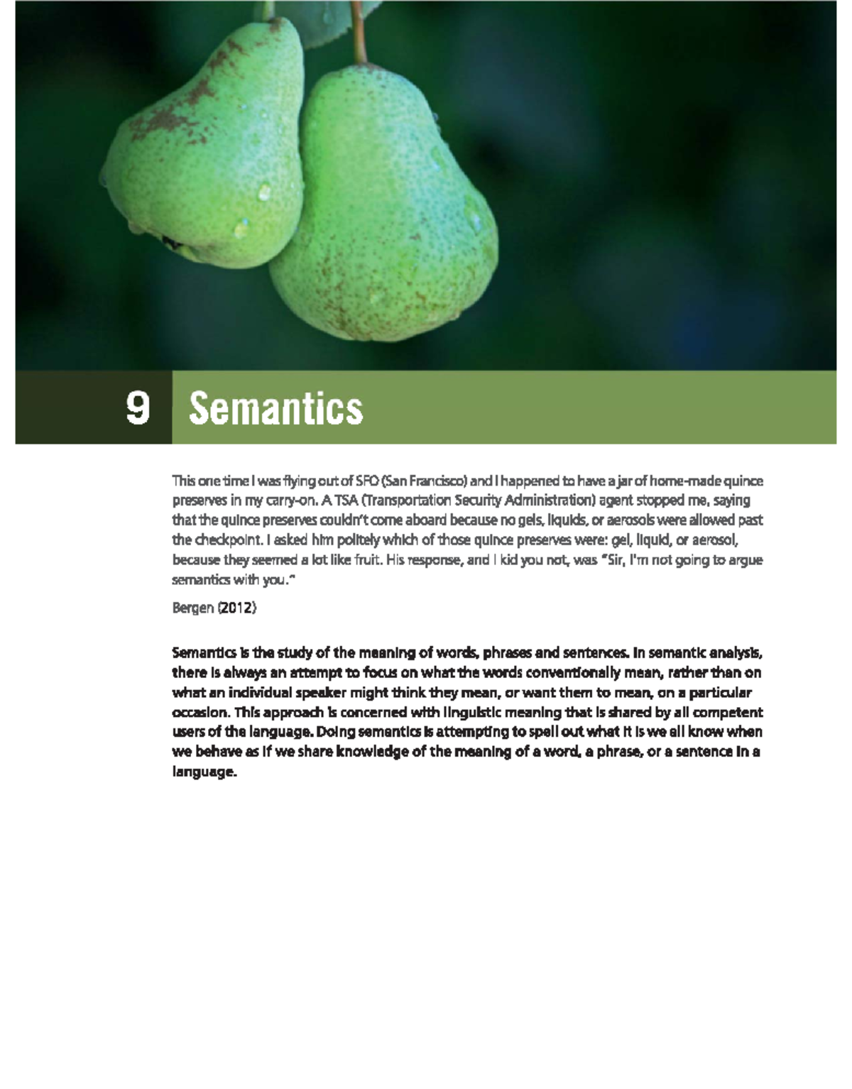 Semantics - The Study of Language 7th Edition - English Semantics - Studocu