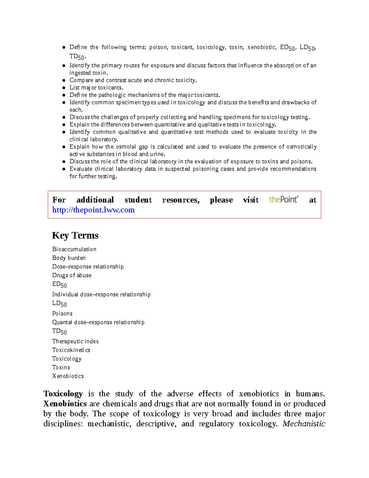 Toxicology - Lecture notes - Define the following terms: poison ...
