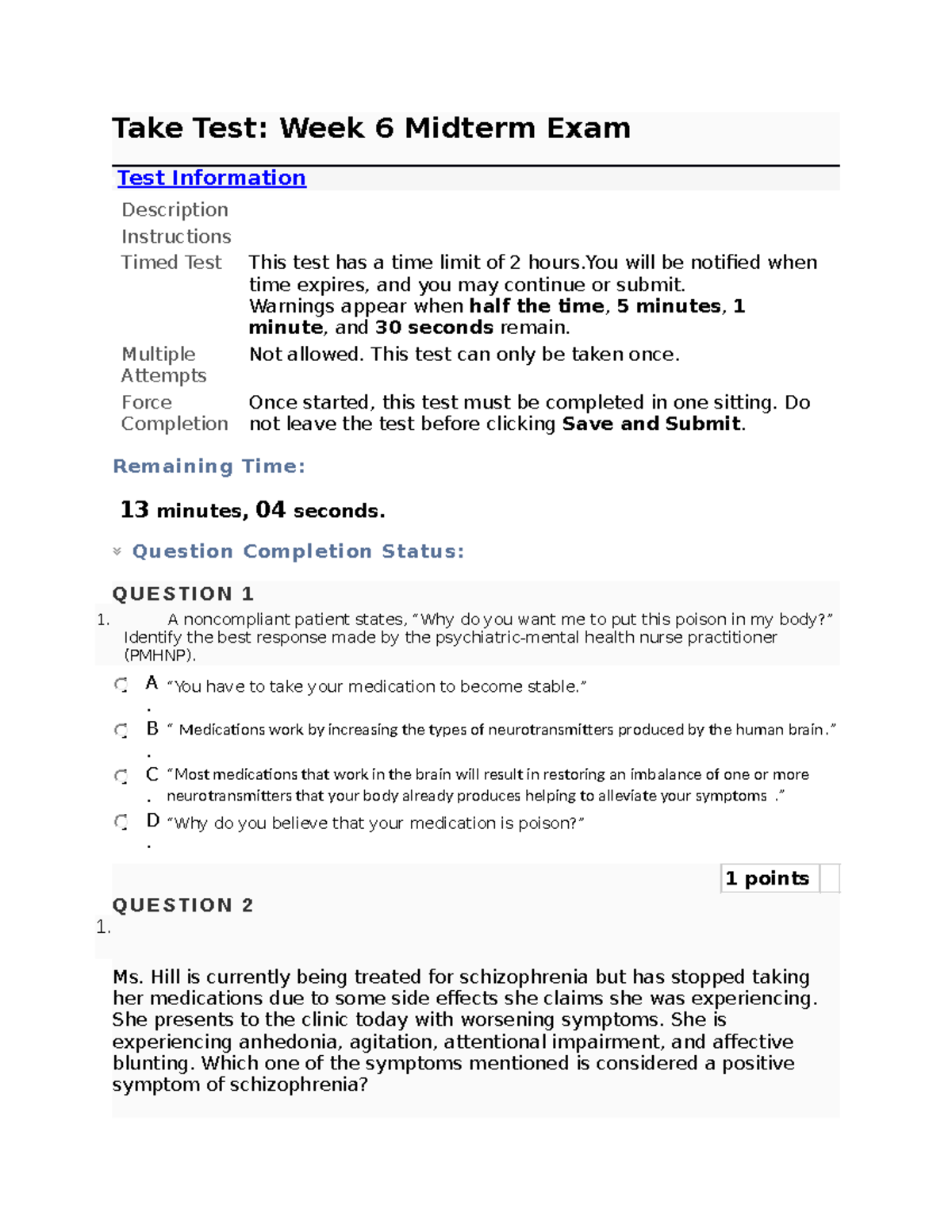 6630 Midterm Exam Final - Take Test: Week 6 Midterm Exam Test ...