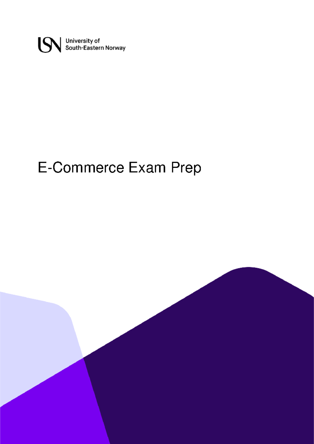E-commerce exam studocu - E-Commerce Exam Prep Table of contents 1 Introduction to E-commerce ...