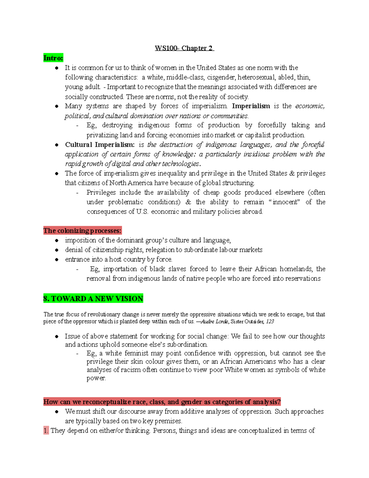 WS100- Chapter 2 chapter - WS209 - WLU - Studocu